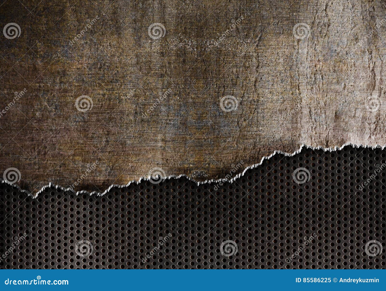 Rip Metal Background with Rust Torn Edges Stock Image - Image of grunge ...