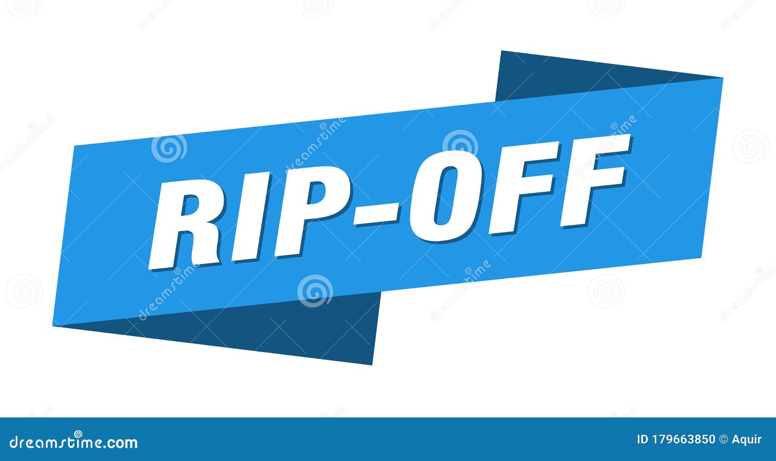 Rip-off Banner Template. Rip-off Ribbon Label Stock Vector ...
