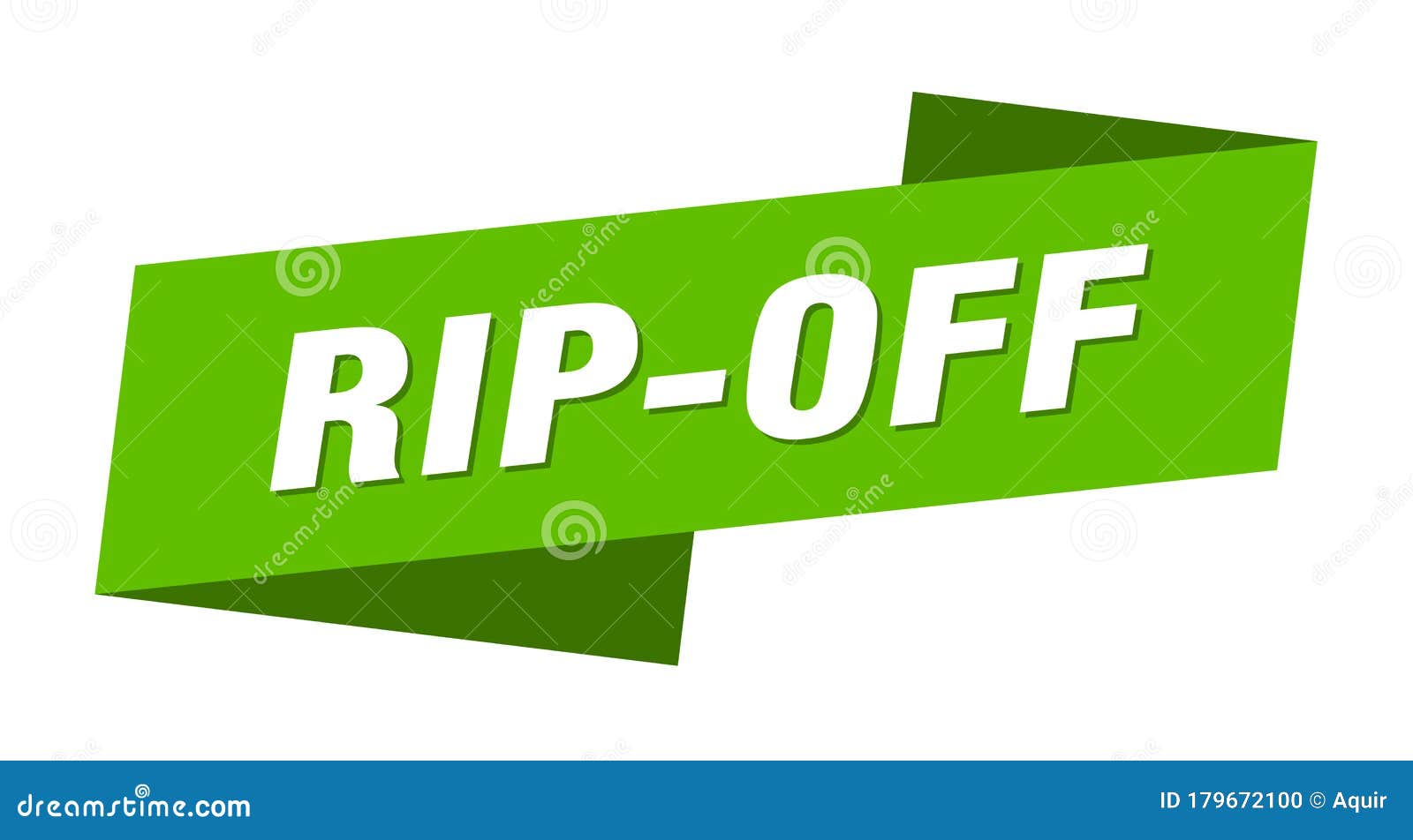 Rip-off Banner Template. Rip-off Ribbon Label Stock Vector ...