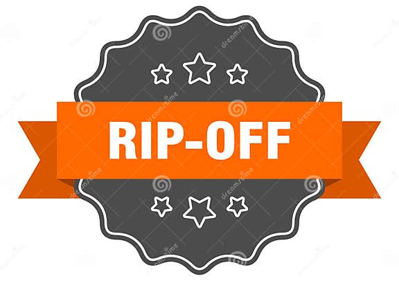 Rip-off label stock vector. Illustration of badge, round - 194927450