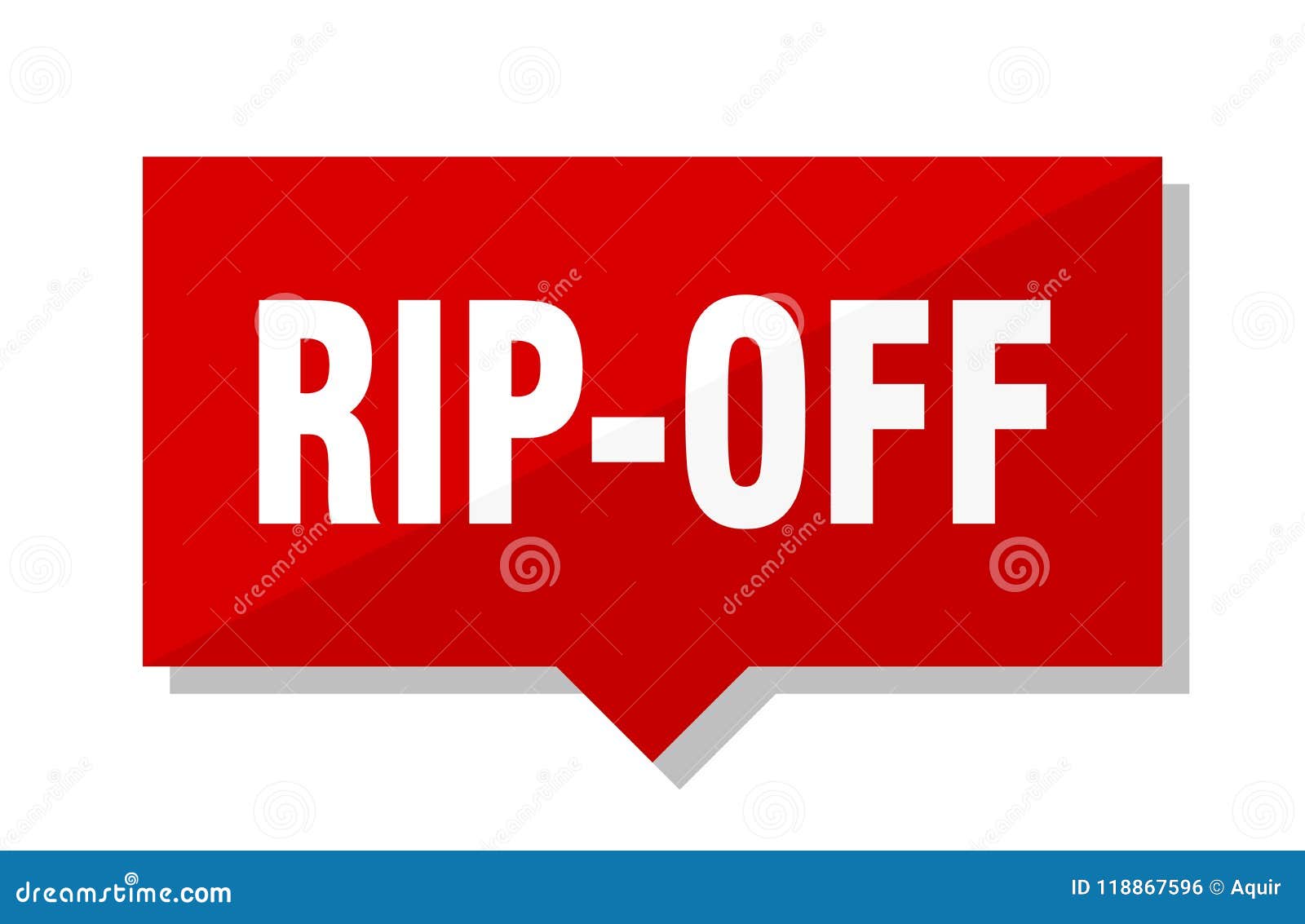 Rip-off price tag stock vector. Illustration of banner - 118867596