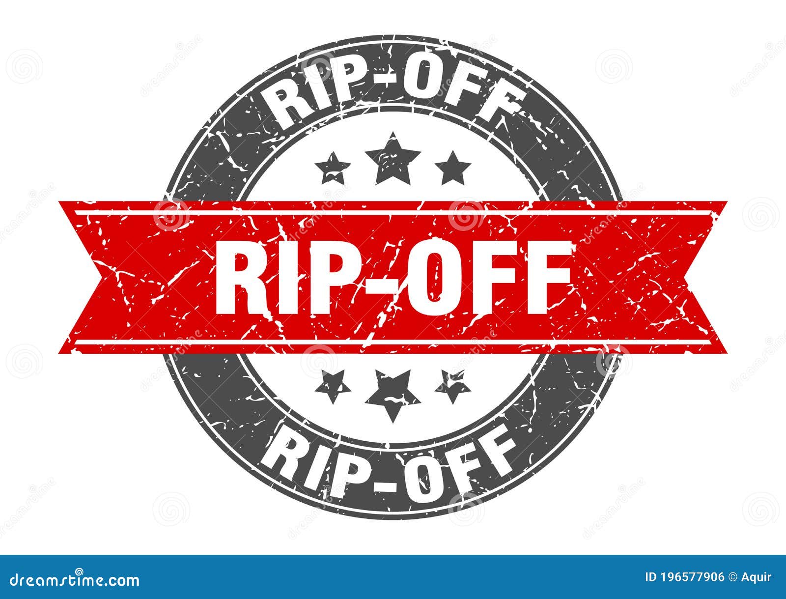 Rip-off stamp stock vector. Illustration of stamp, isolated - 196577906