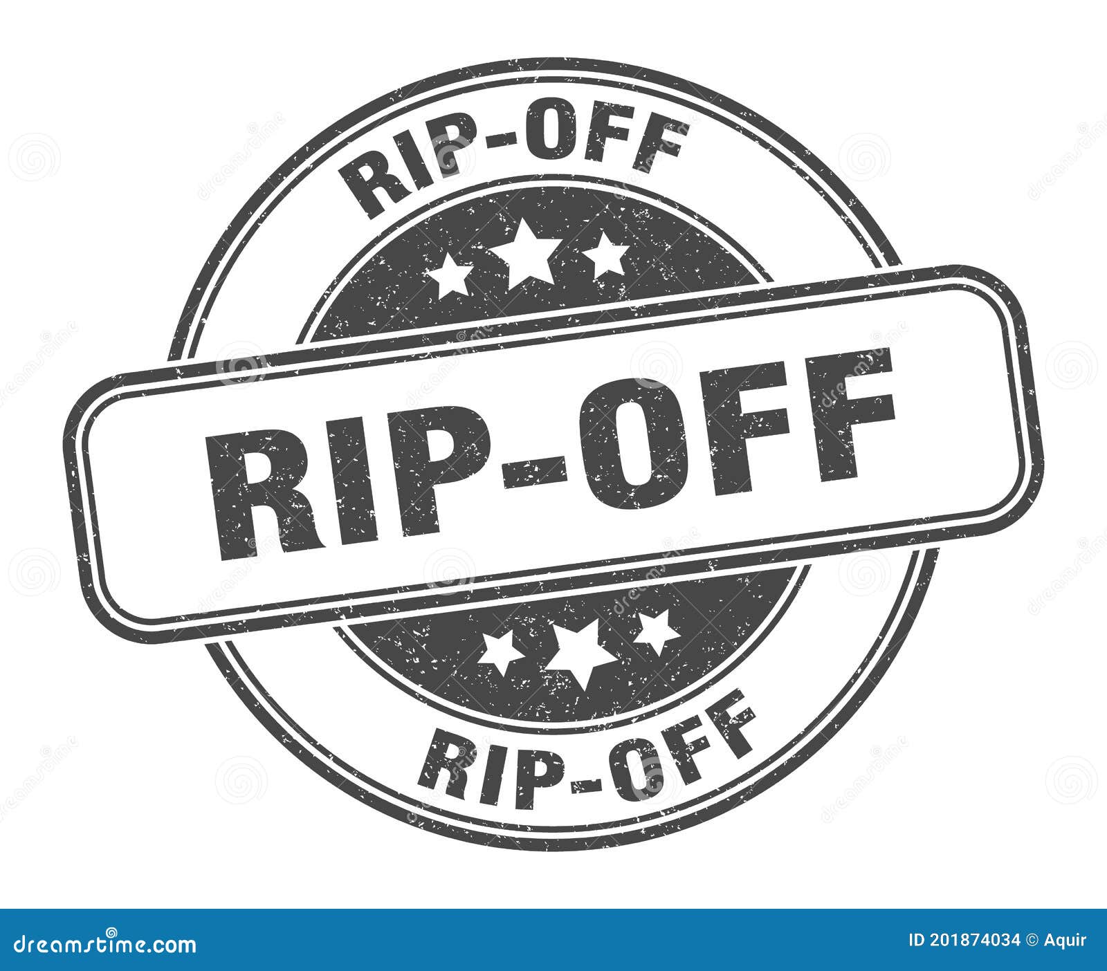 Rip-off Stamp. Rip-off Round Grunge Sign Stock Vector - Illustration of ...