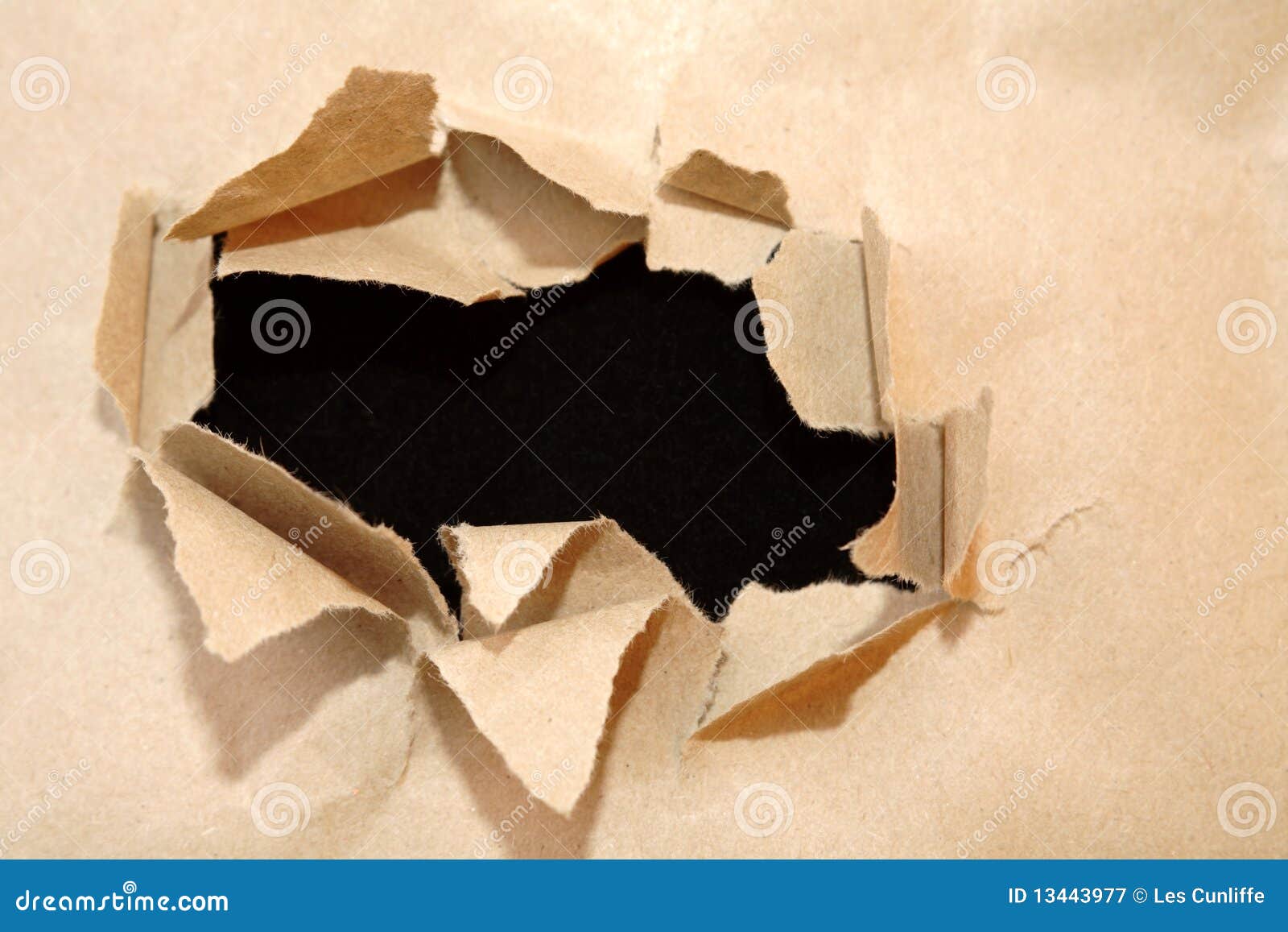 Rip in paper stock image. Image of shot, hole, abstract - 13443977