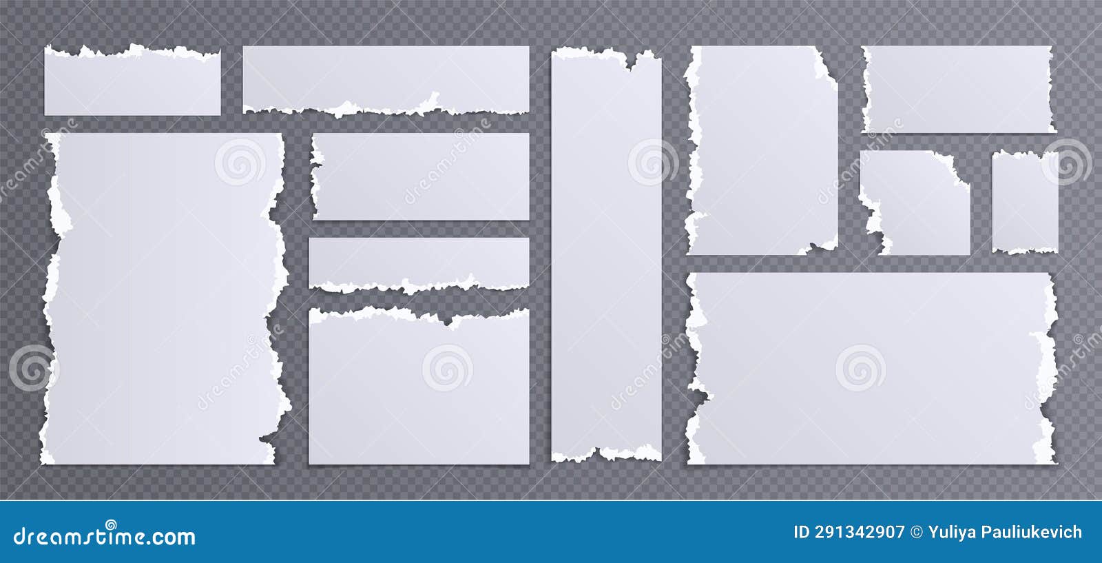 Rip Paper Sheet Edge Vector Texture, Torn Note Stock Vector ...