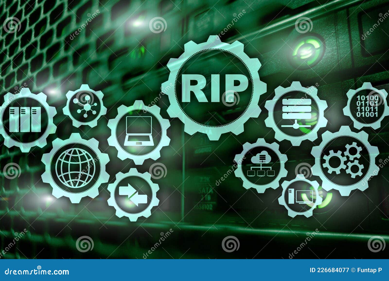RIP Routing Information Protocol. Technology Networks Cocept Stock ...