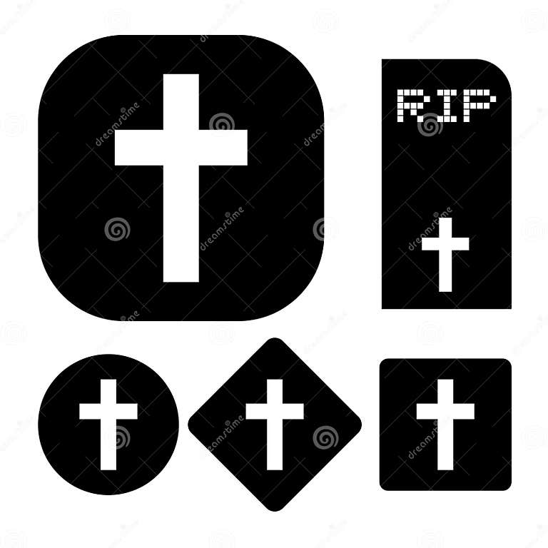 RIP symbols stock vector. Illustration of sign, symbol - 108074725