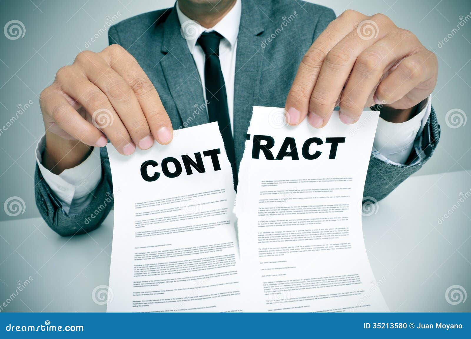 Rip Up The Contract Stock Photo | CartoonDealer.com #35213580
