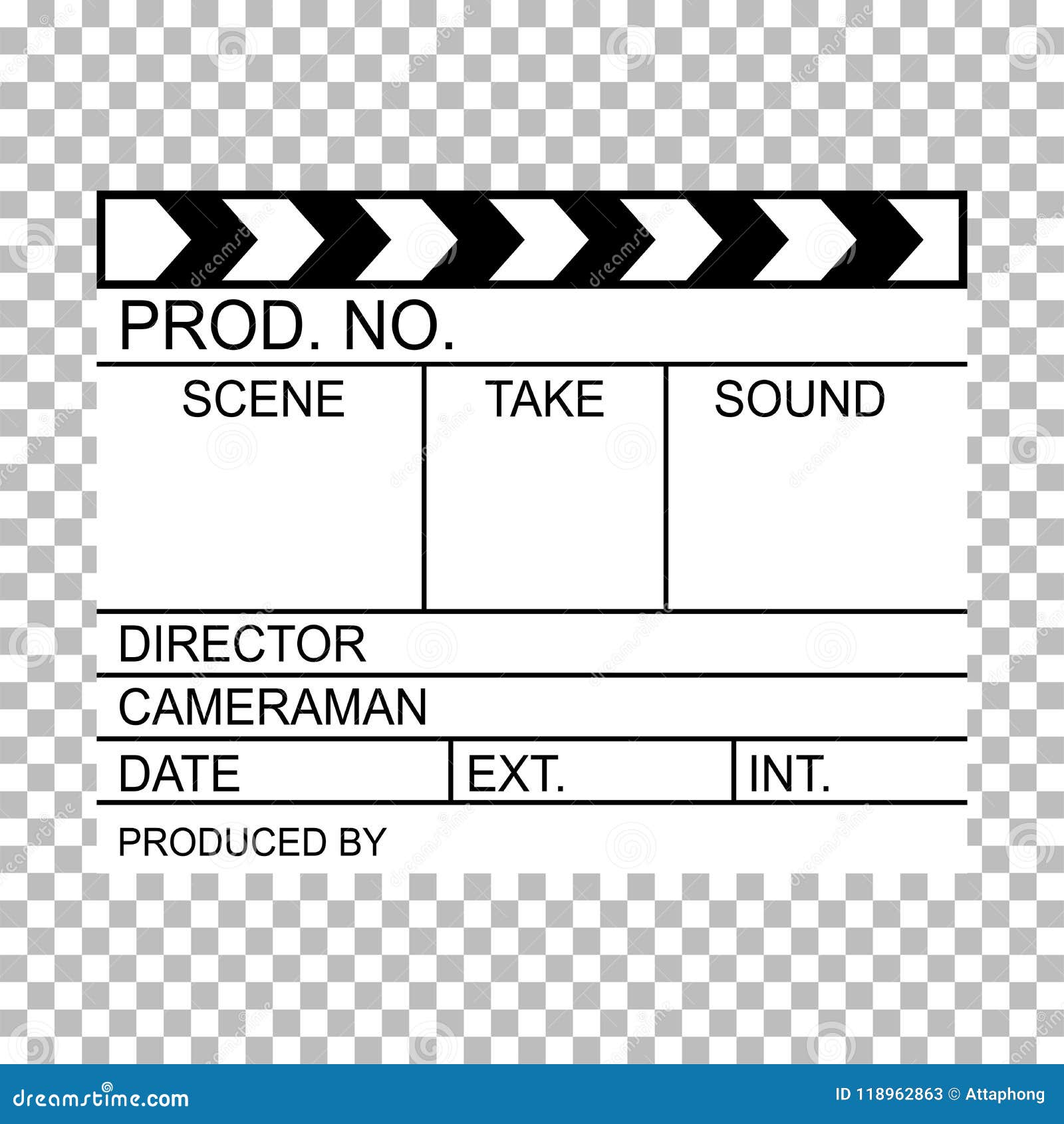 Ripa Vazia Do Diretor No Vetor Transparente Do Fundo Ilustração do ...