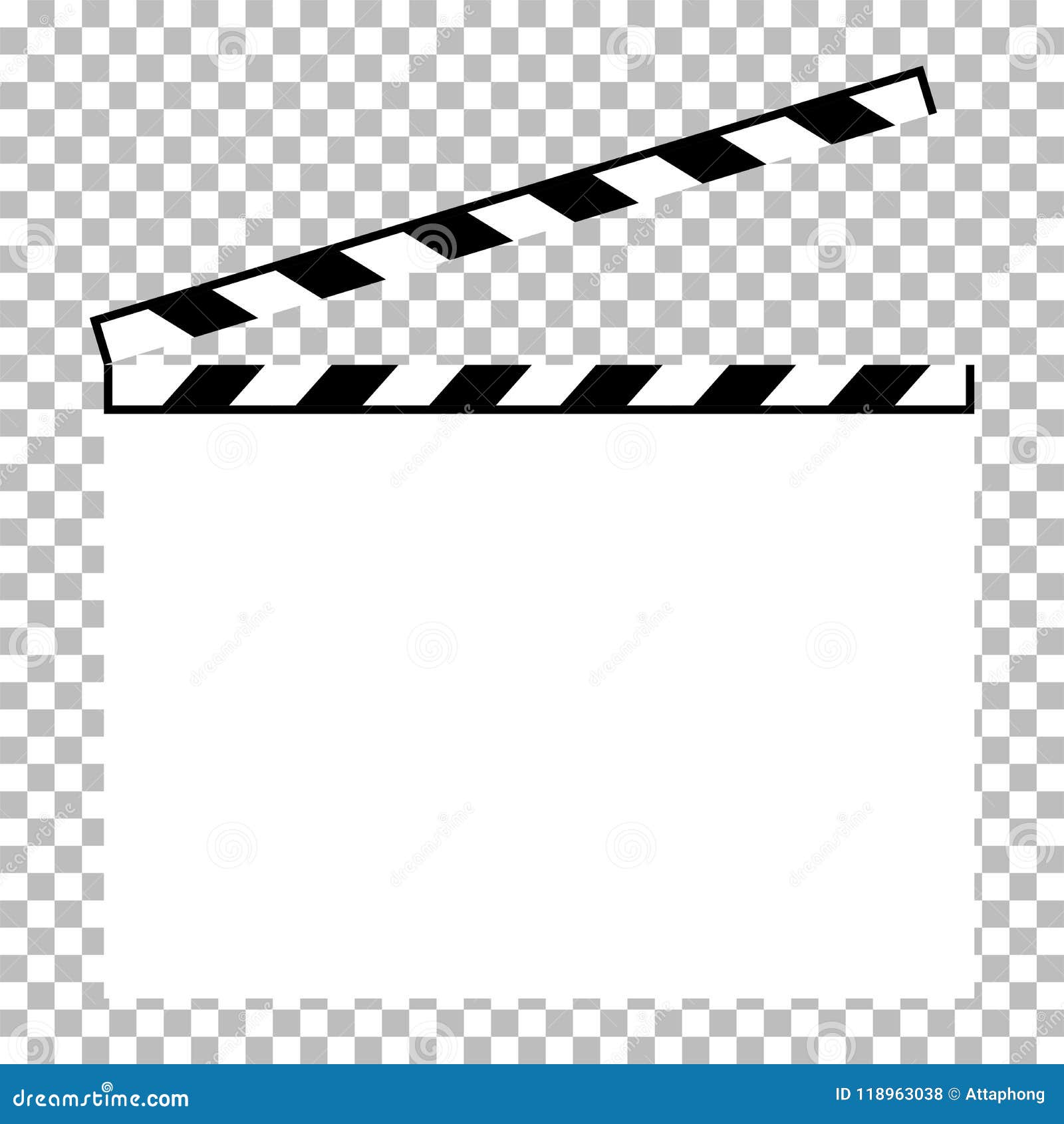 Ripa Vazia Do Diretor No Vetor Transparente Do Fundo Ilustração do ...