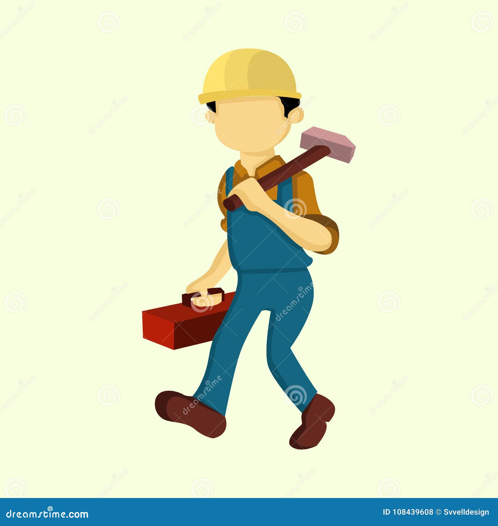 Riparatore Job People Vector Illustration Illustrazione Vettoriale ...