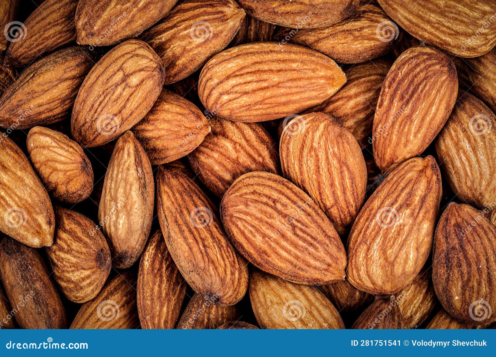 Ripe almond nuts texture stock image. Image of organic - 281751541