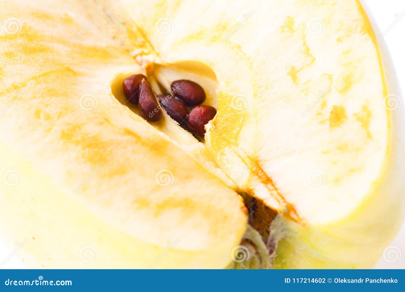 Ripe Apple Closeup View. Half of Apple with Core Stock Photo - Image of ...
