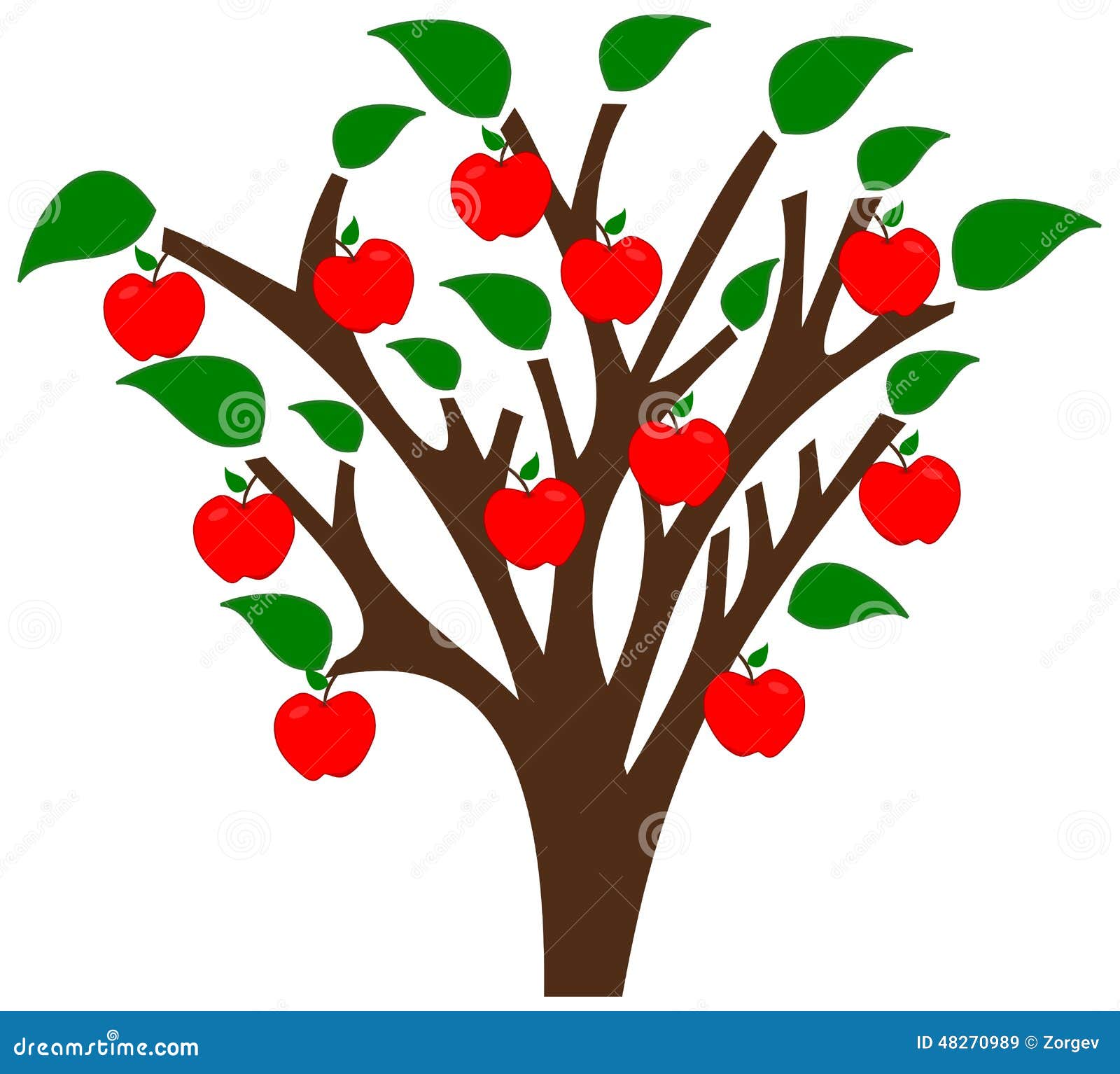 Ripe apple stock illustration. Illustration of ecology - 48270989