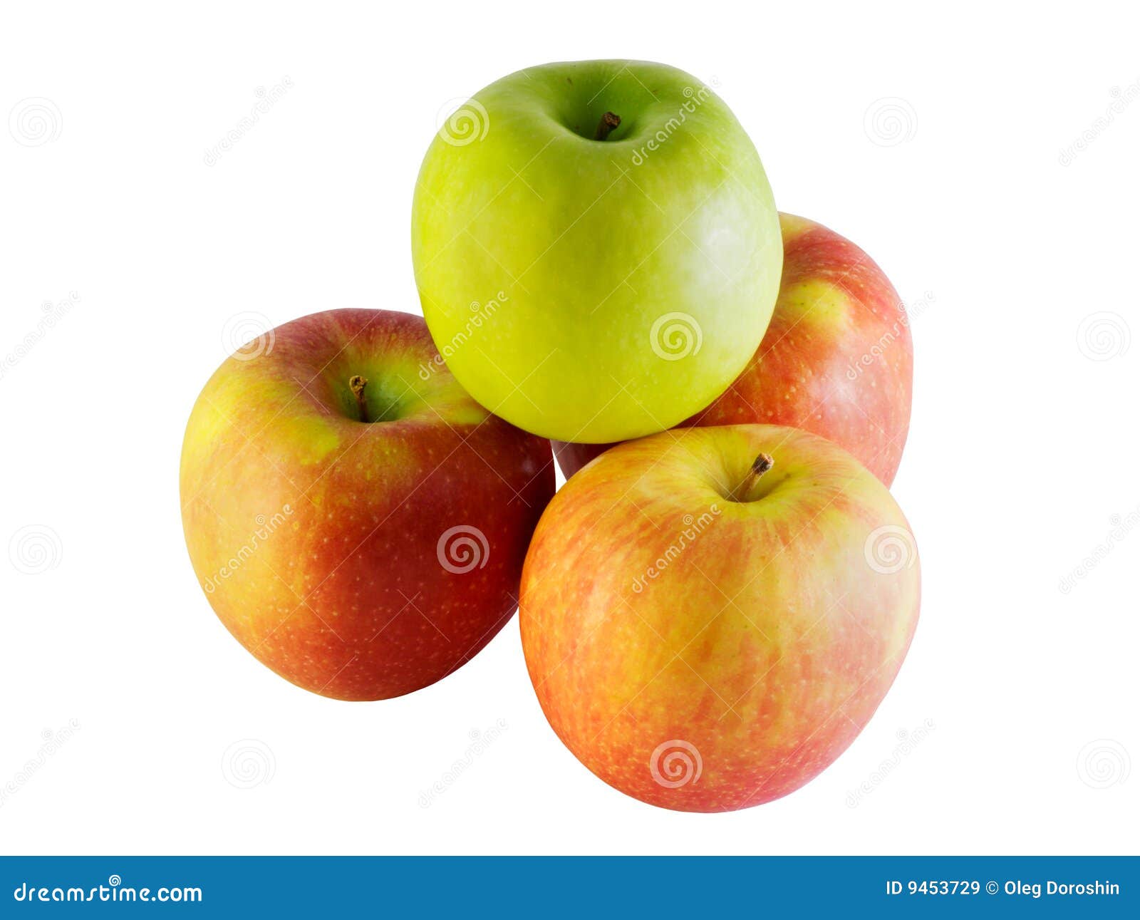 Ripe apples stock image. Image of choice, isolated, yellow - 9453729