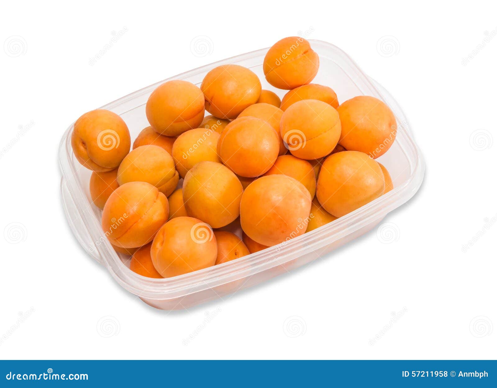 Ripe Apricot in Plastic Tray Closeup Stock Photo - Image of garden ...