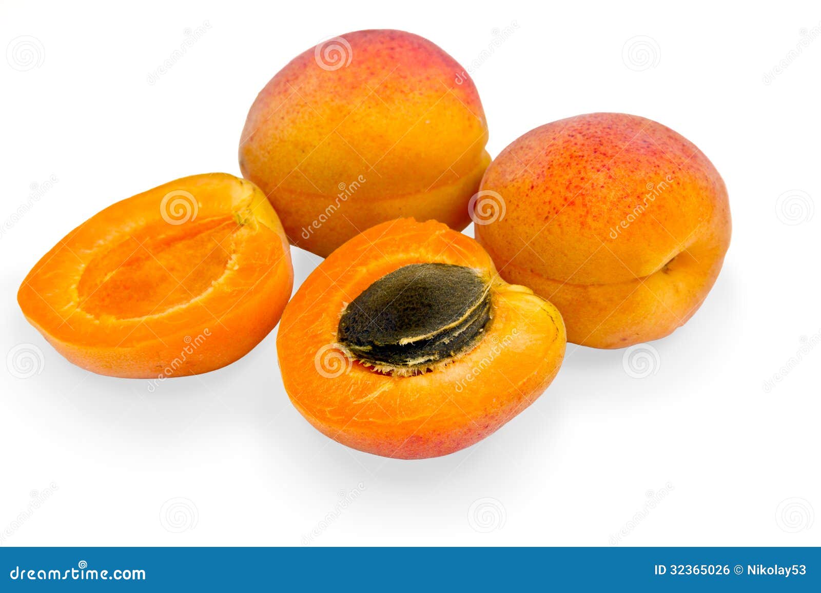 Ripe apricots stock photo. Image of background, nucleus - 32365026