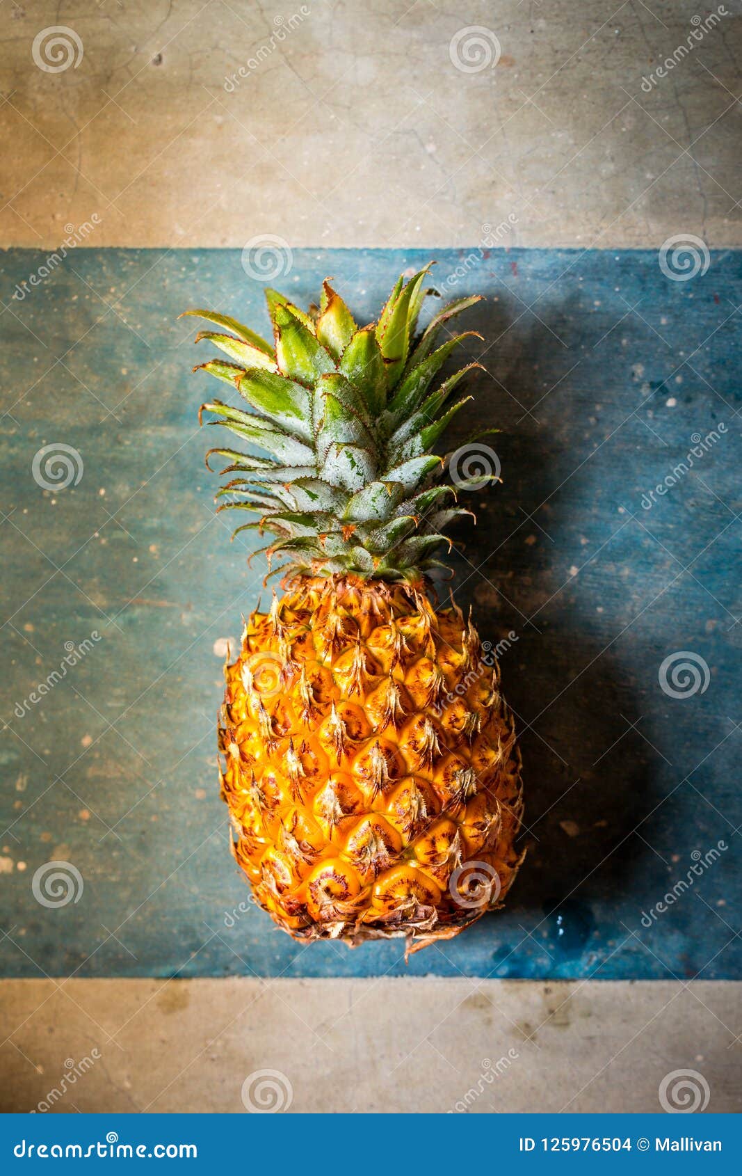 Ripe aromatic pineapple stock photo. Image of grunge - 125976504
