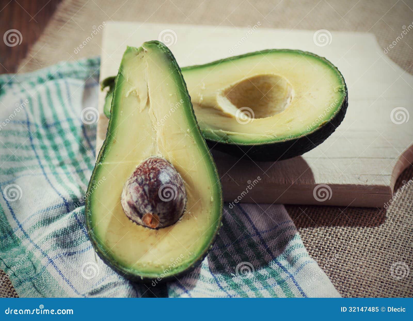 Ripe Avocado stock image. Image of food, portion, bright - 32147485