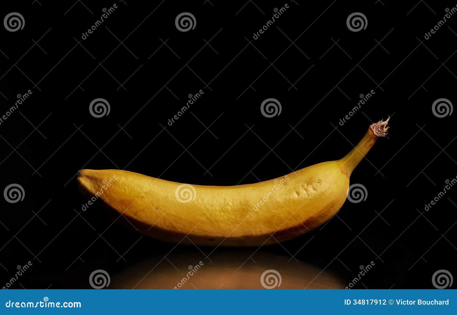Ripe banana stock photo. Image of curved, healthy, ripened - 34817912