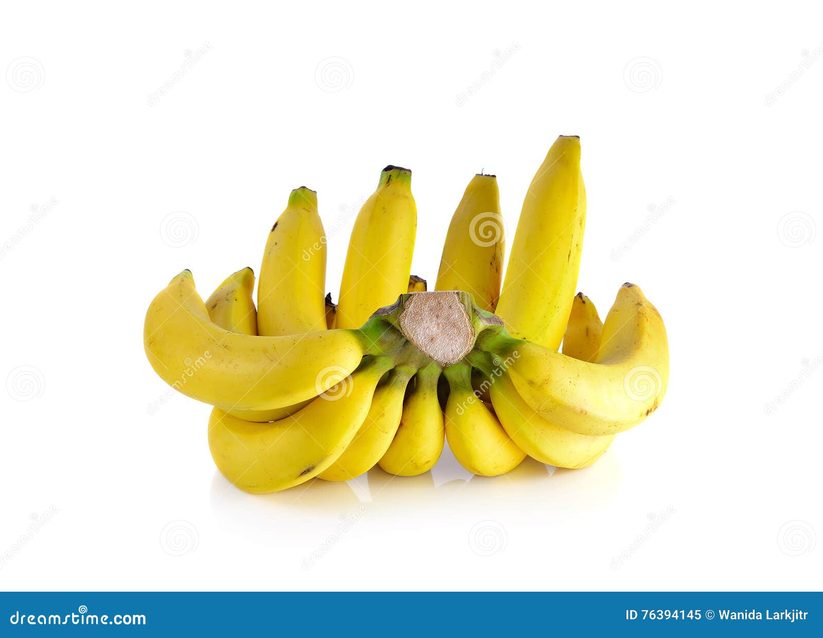 Ripe Banana on White Background Stock Image - Image of ripe, peel: 76394145