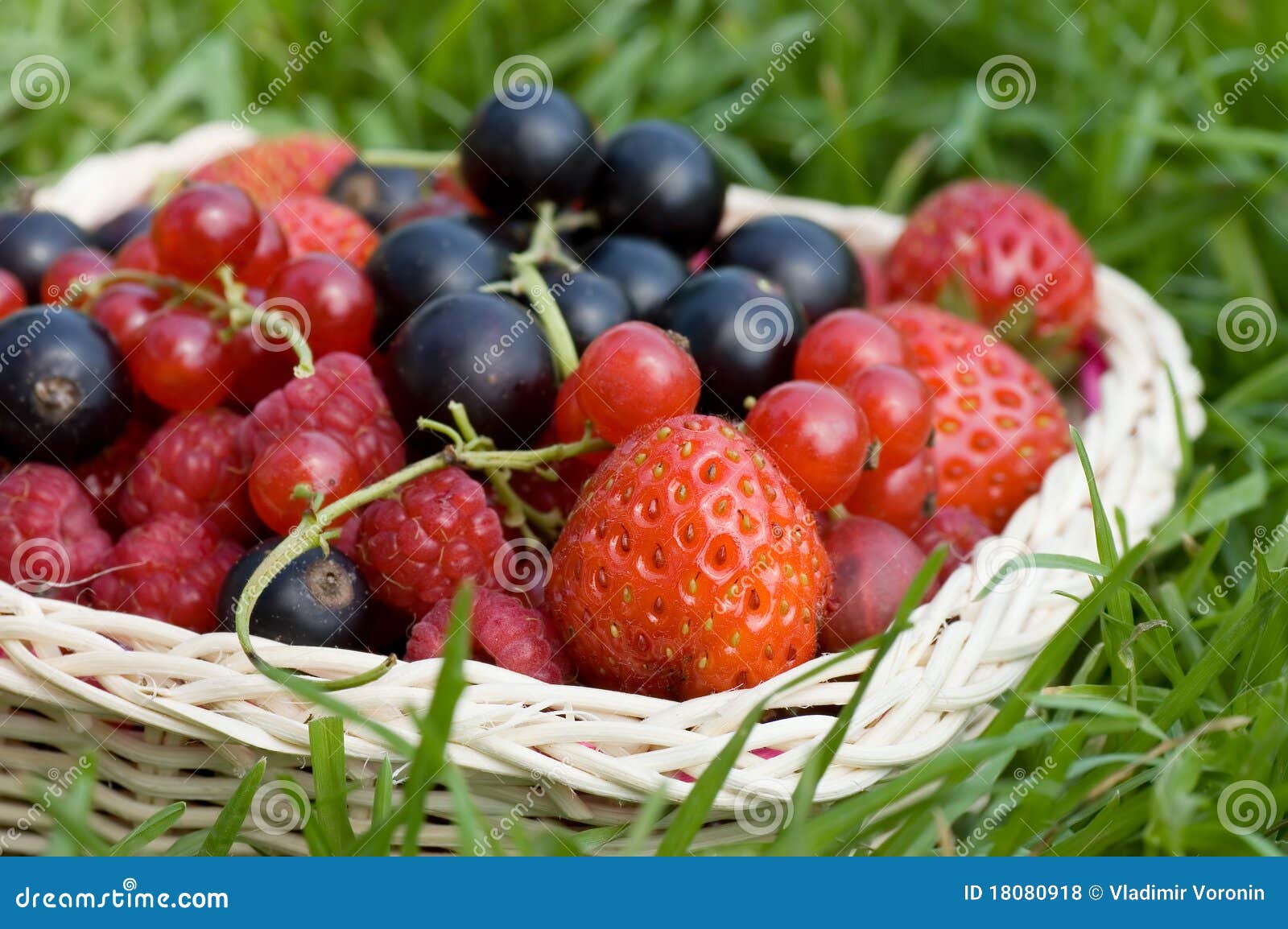 Ripe berries in a basket stock photo. Image of full, heap - 18080918