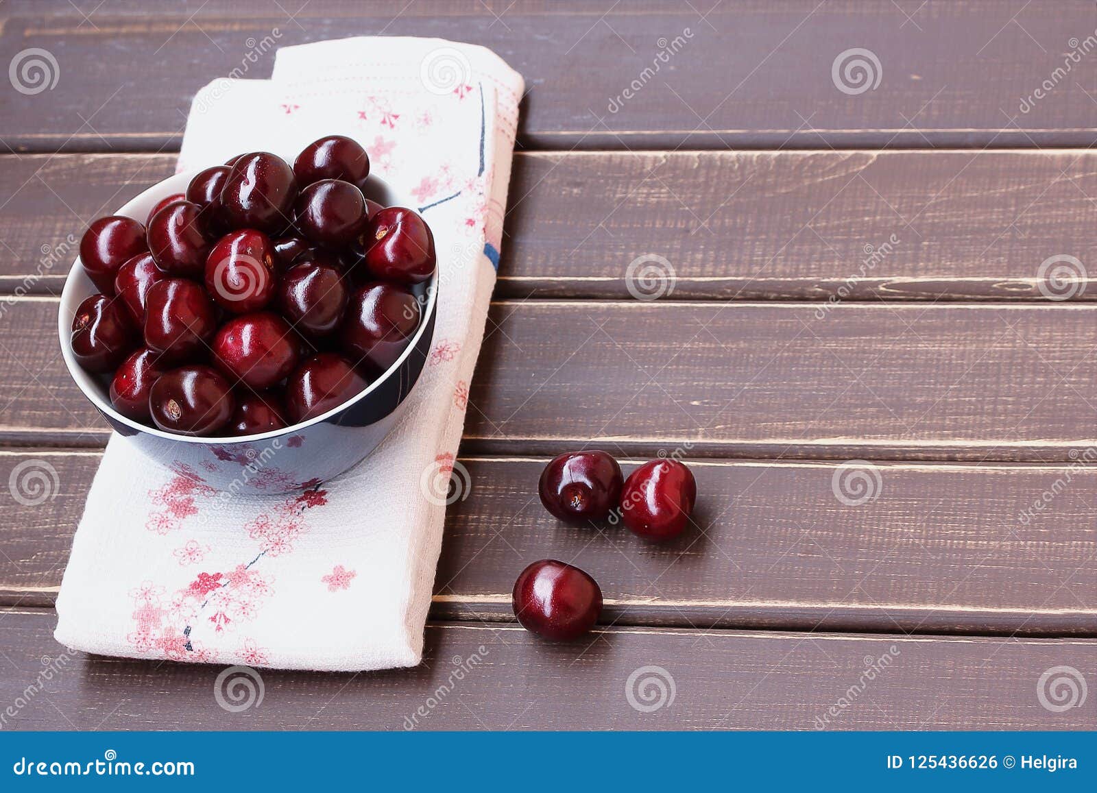Ripe Berries of Sweet Cherry in the Spring Stock Photo - Image of berry ...