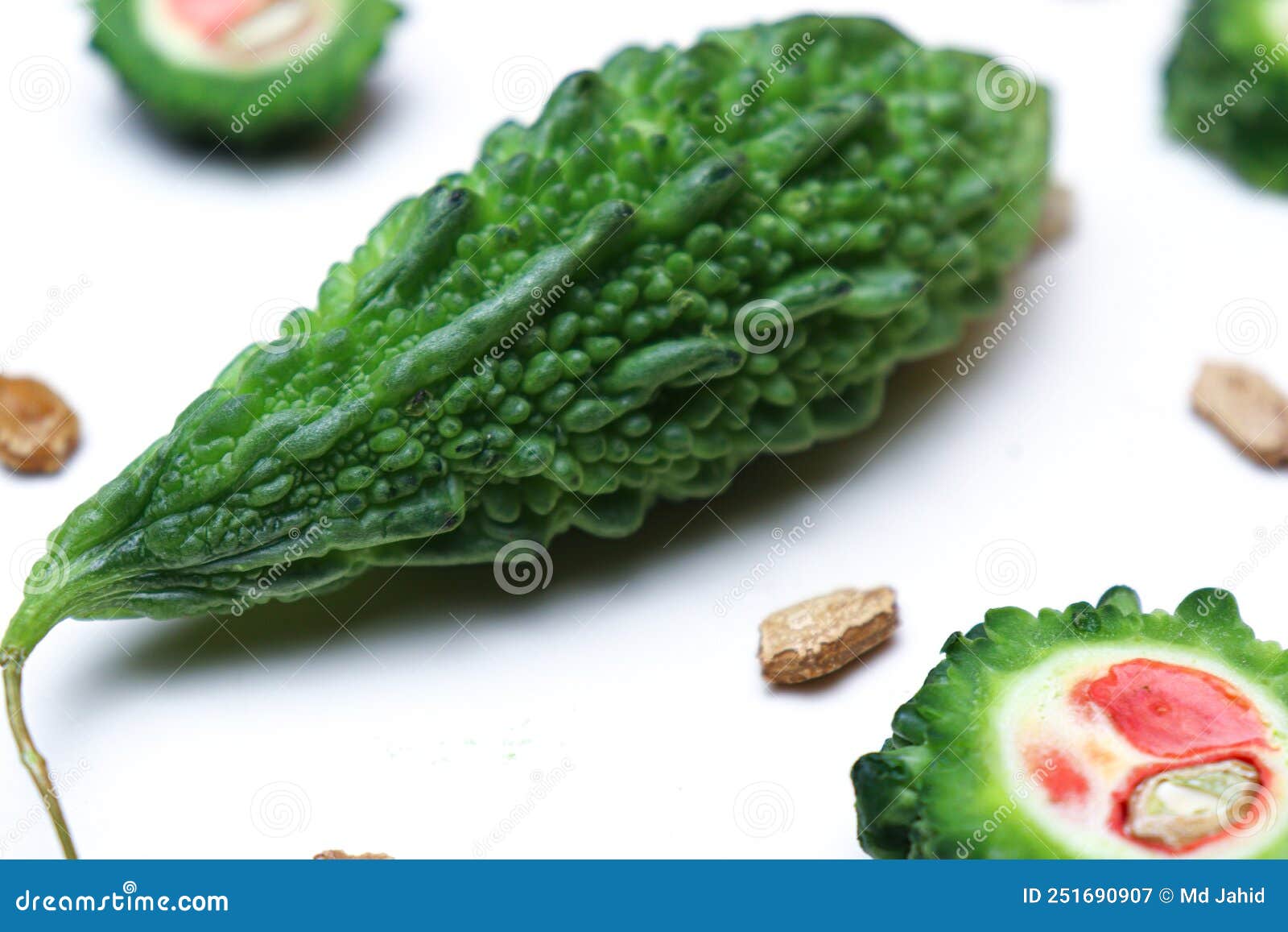 Ripe Bitter Melon with Seeds Stock Image - Image of diet, nature: 251690907