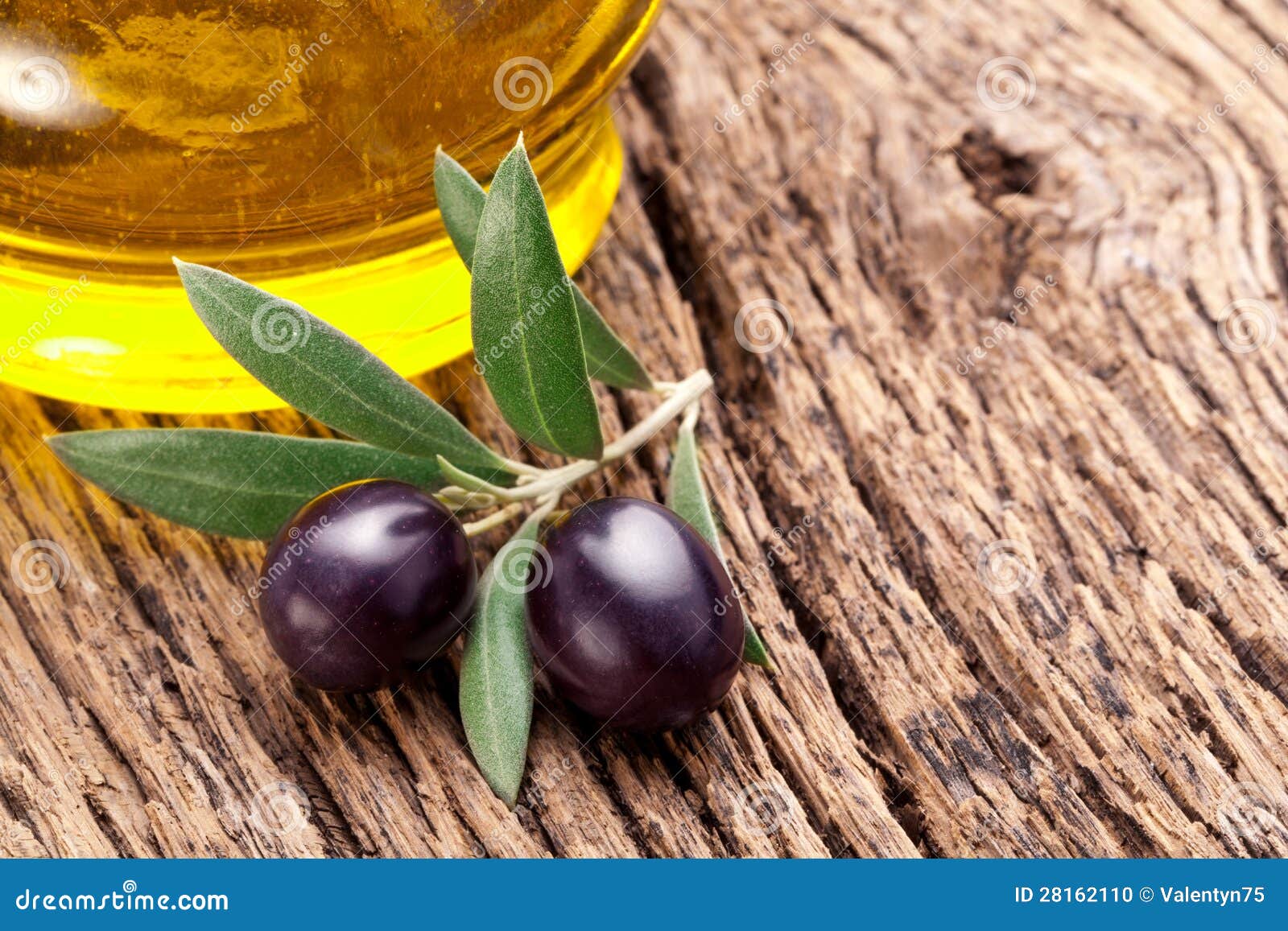 Ripe Black Olives with Leaves. Stock Photo - Image of closeup ...