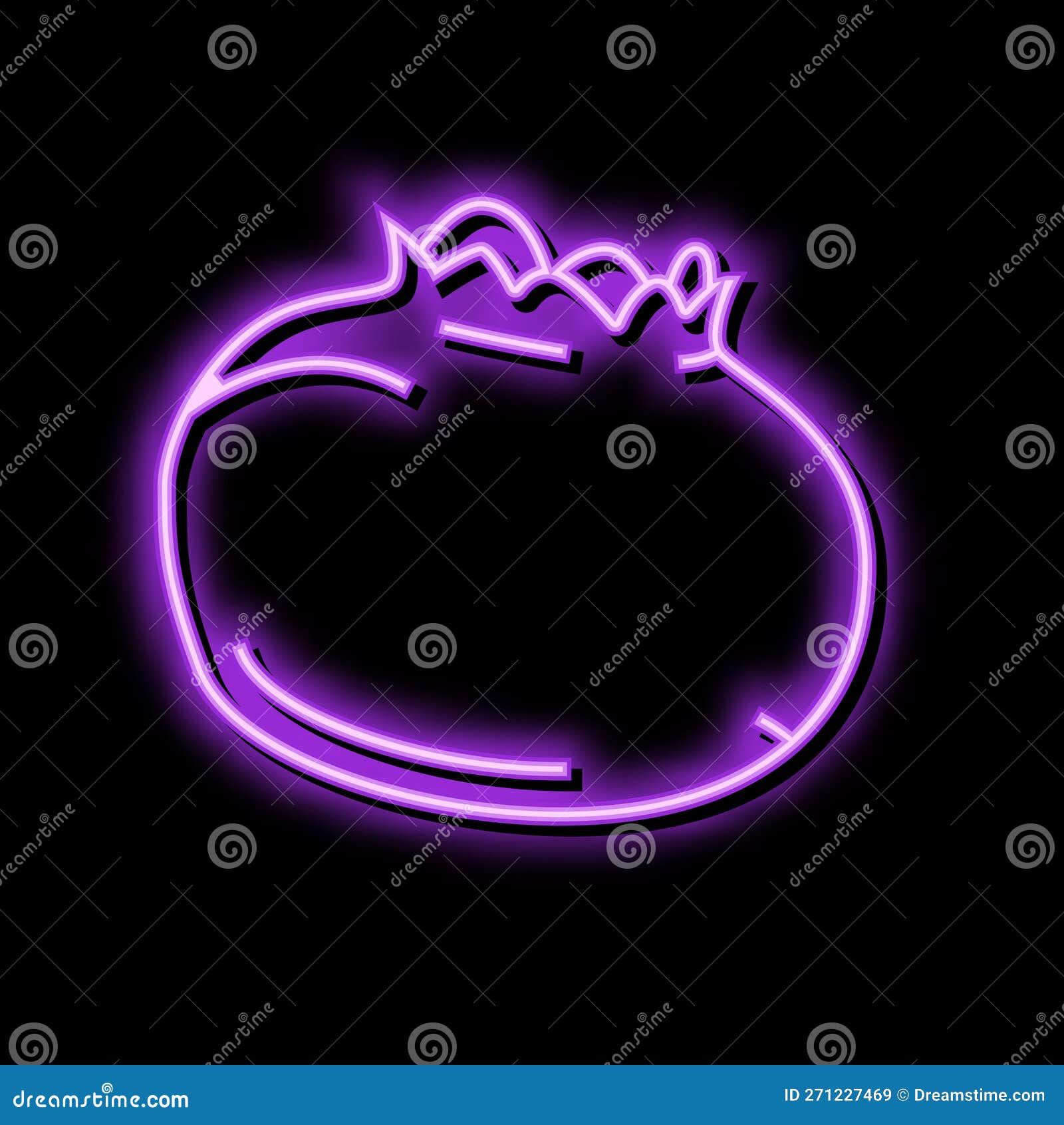 Ripe Blueberries Neon Glow Icon Illustration Stock Vector ...