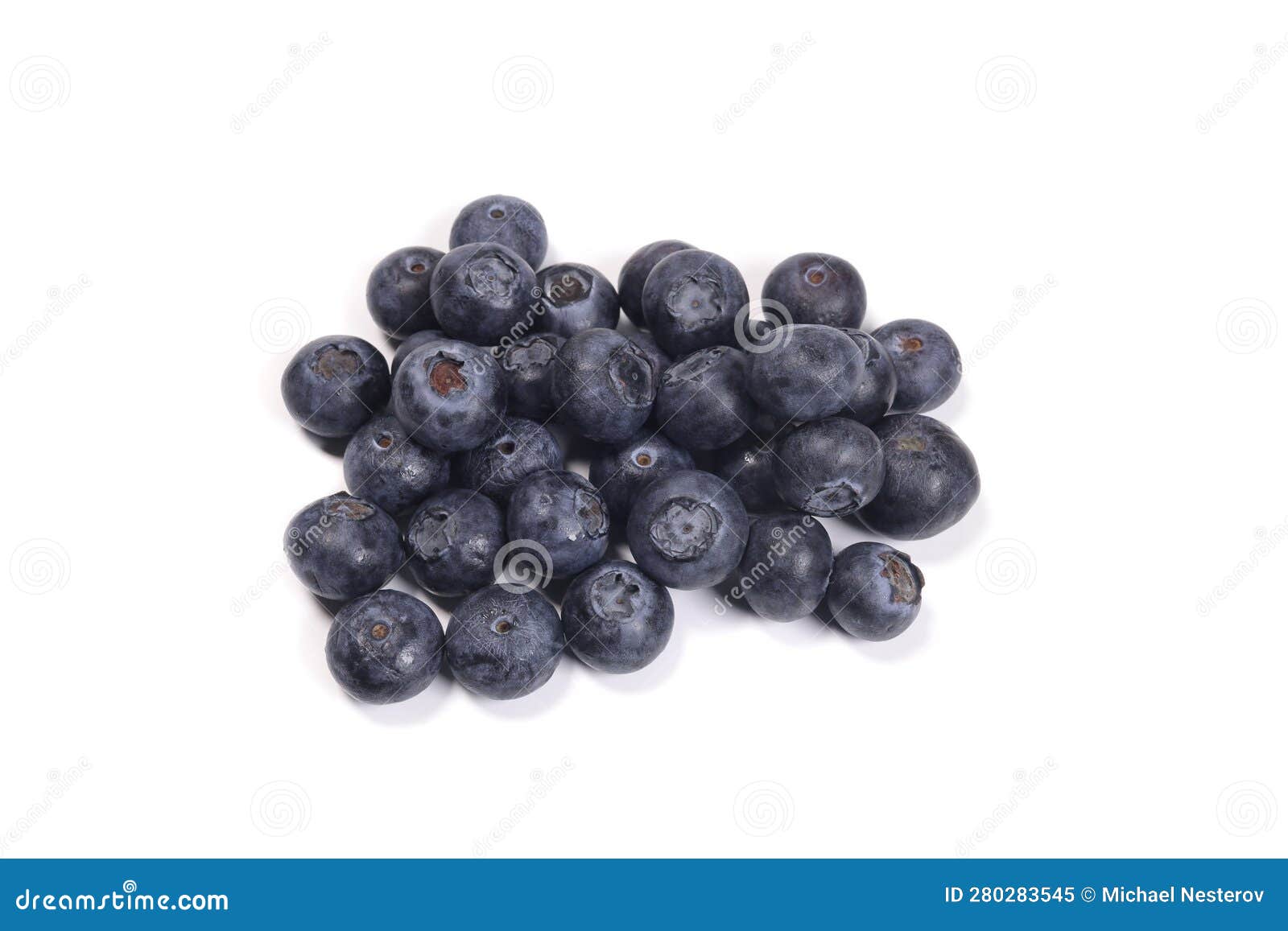 Ripe Blueberry Isolated on White Stock Image - Image of diet, picked ...