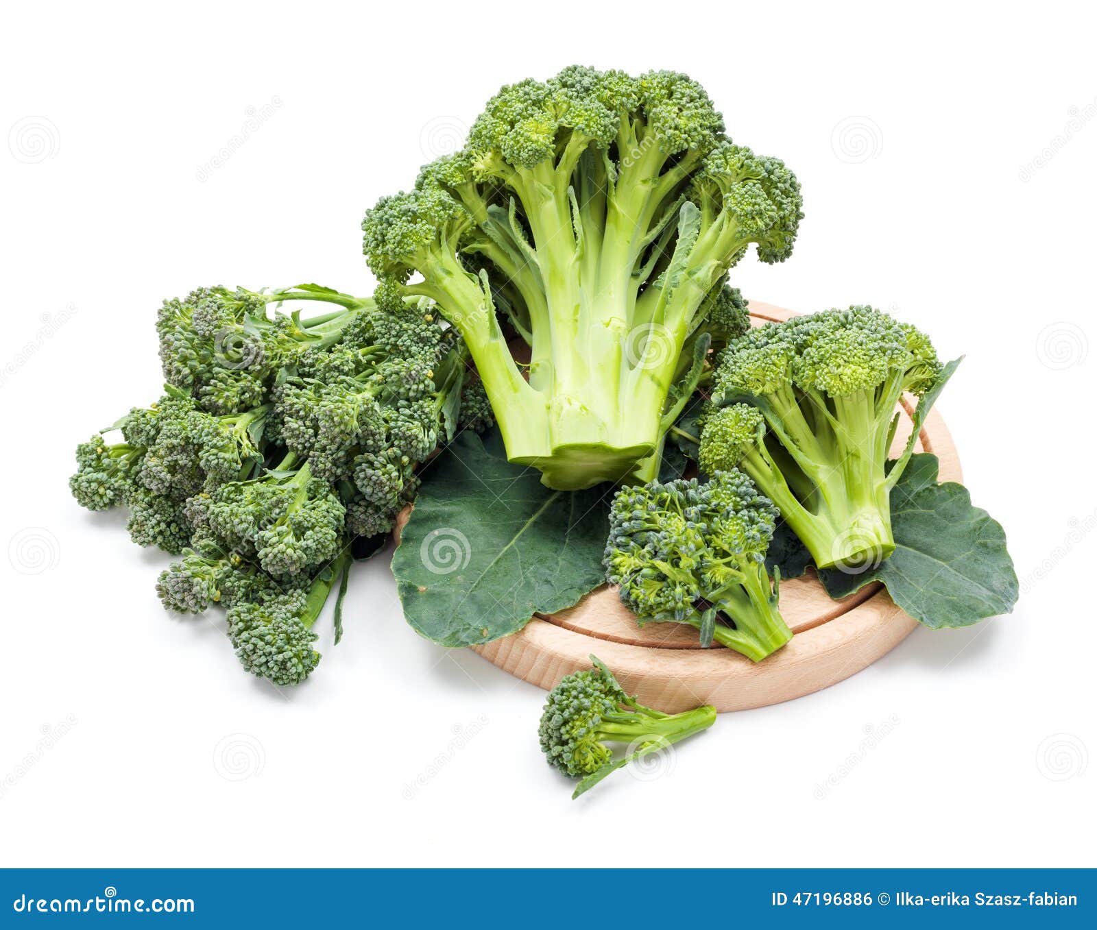 Ripe Broccoli Crops on Leaves Stock Photo - Image of fresh, crop: 47196886