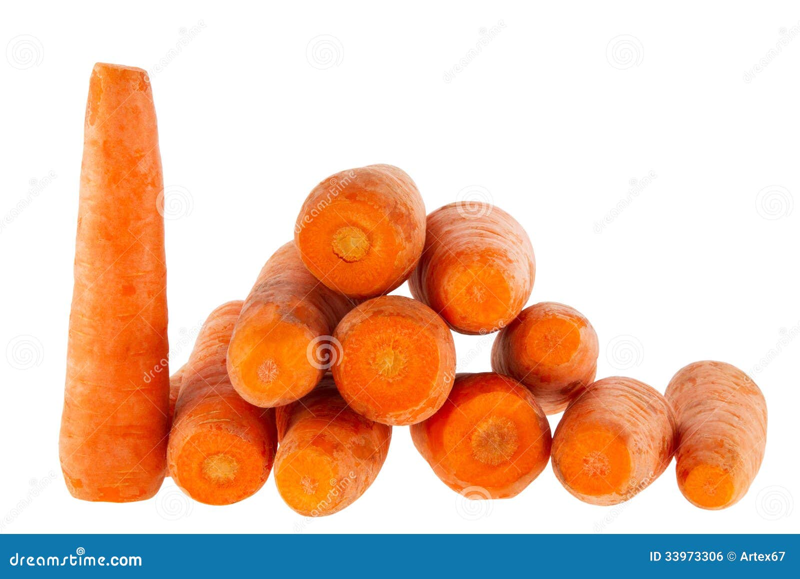 Ripe Carrot on a White Background Stock Photo - Image of healthy ...