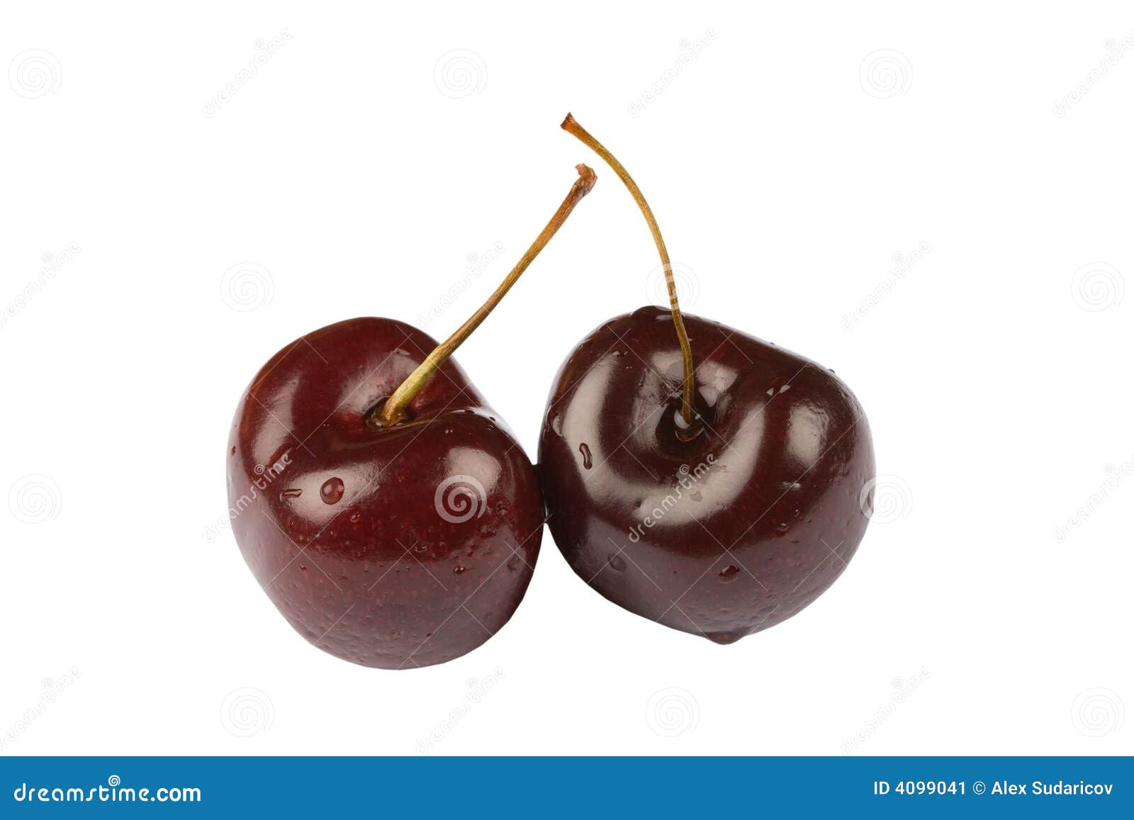 Ripe cherry stock image. Image of stem, food, gorgeous - 4099041