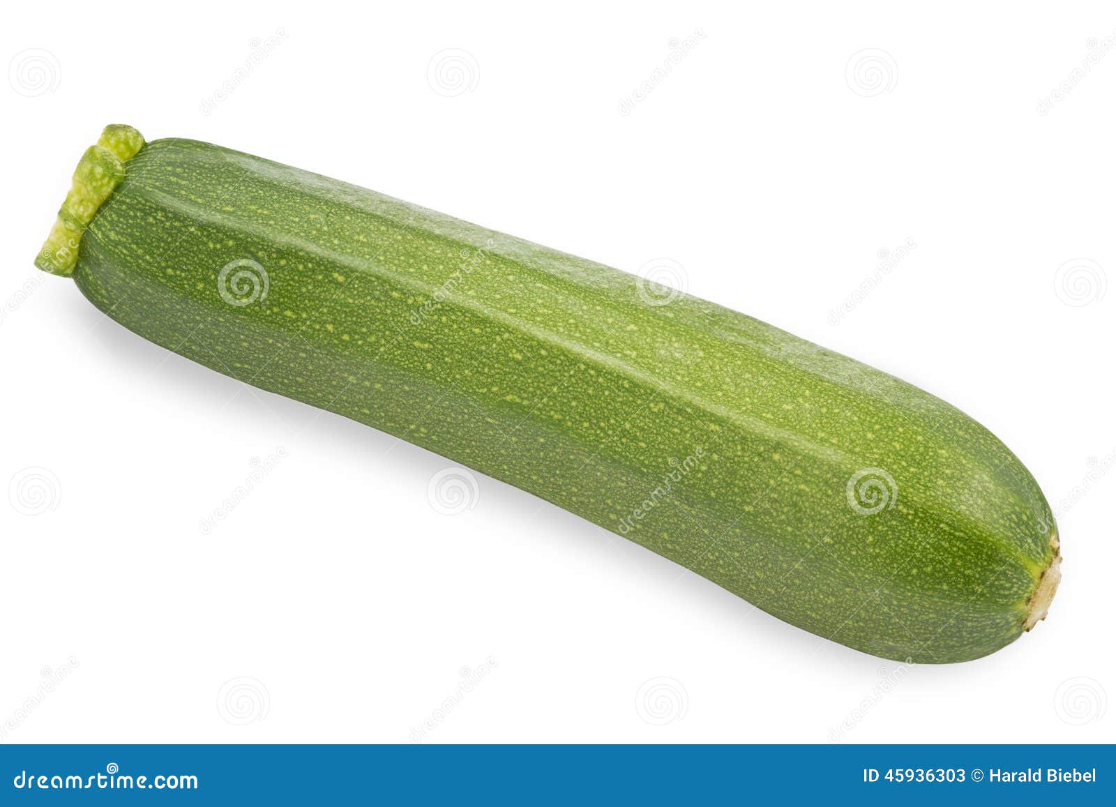 Ripe Courgette on White Background Stock Image - Image of white ...