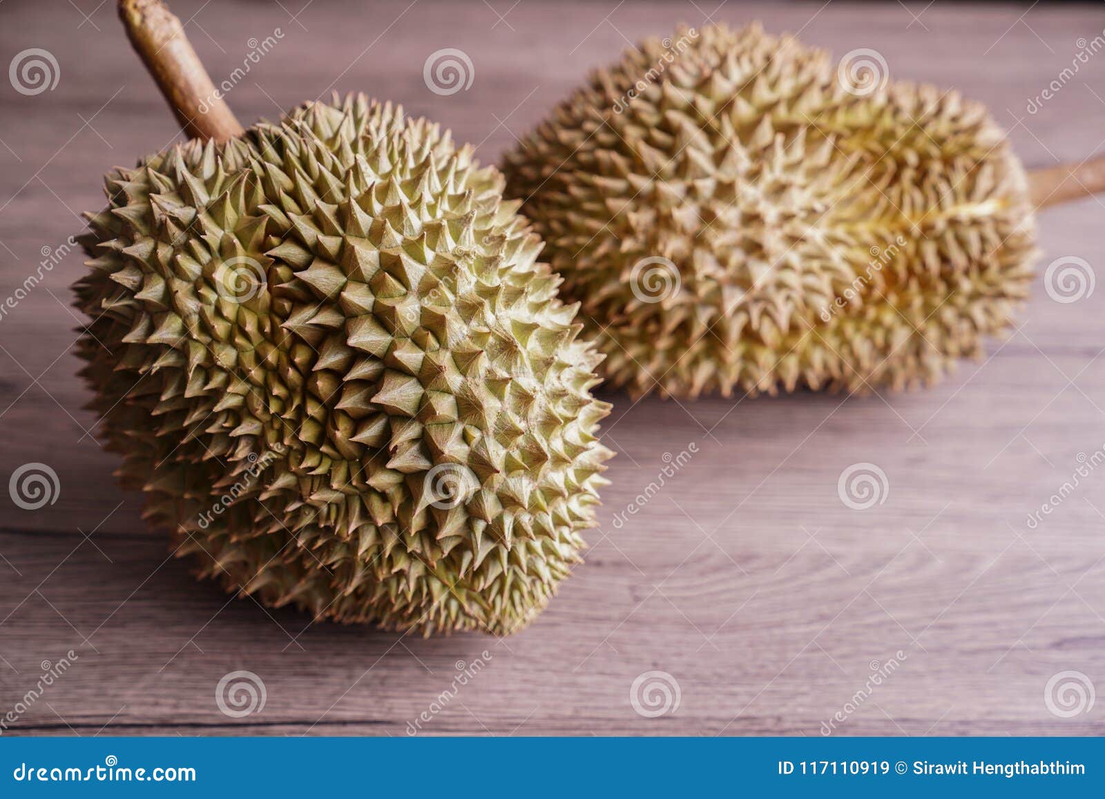 Ripe Durian on Wooden Table Stock Image - Image of king, dessert: 117110919