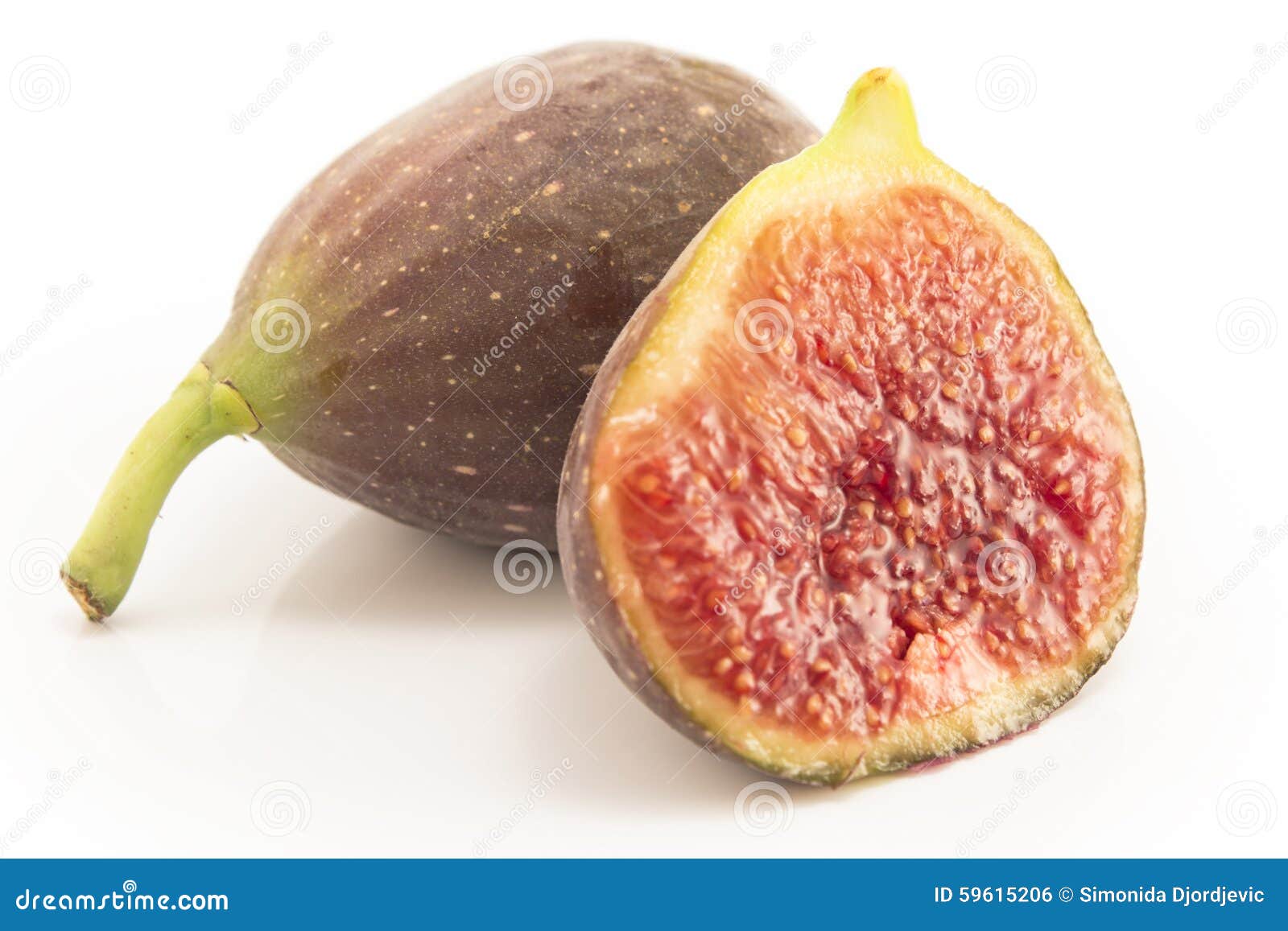 Ripe Figs Isolated on White Stock Photo - Image of figs, healthy: 59615206