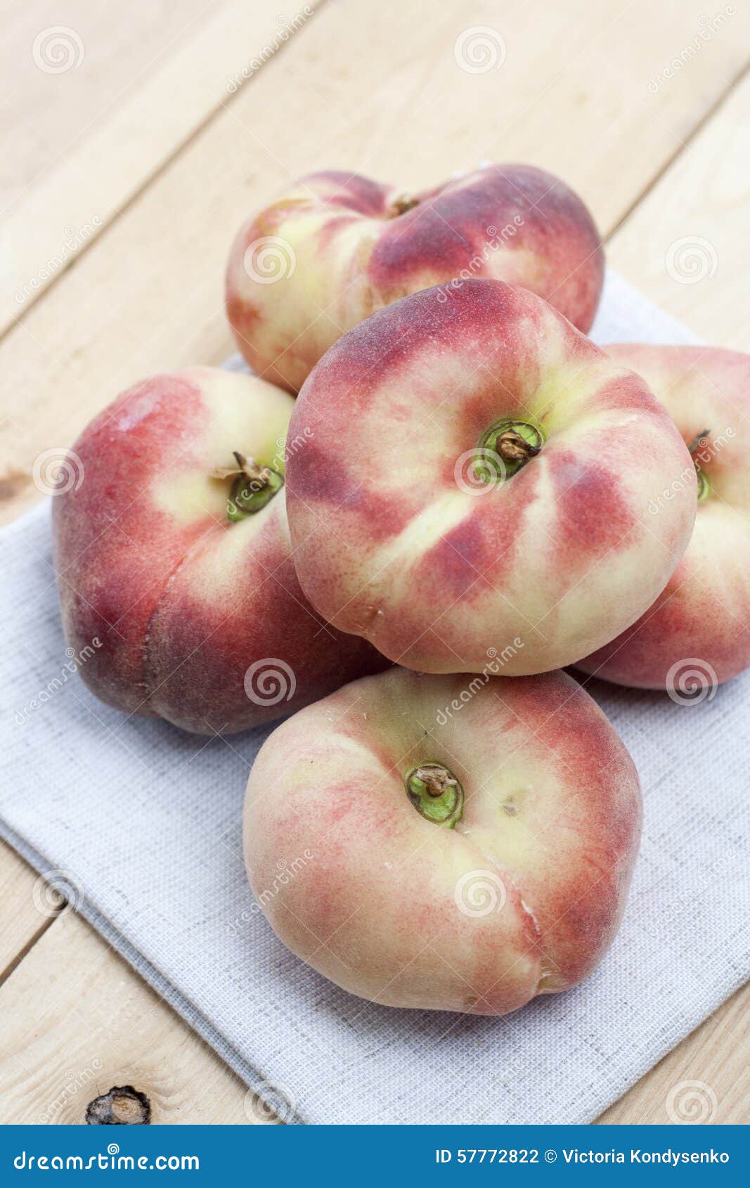 Ripe flat Chinese peaches stock photo. Image of summer - 57772822