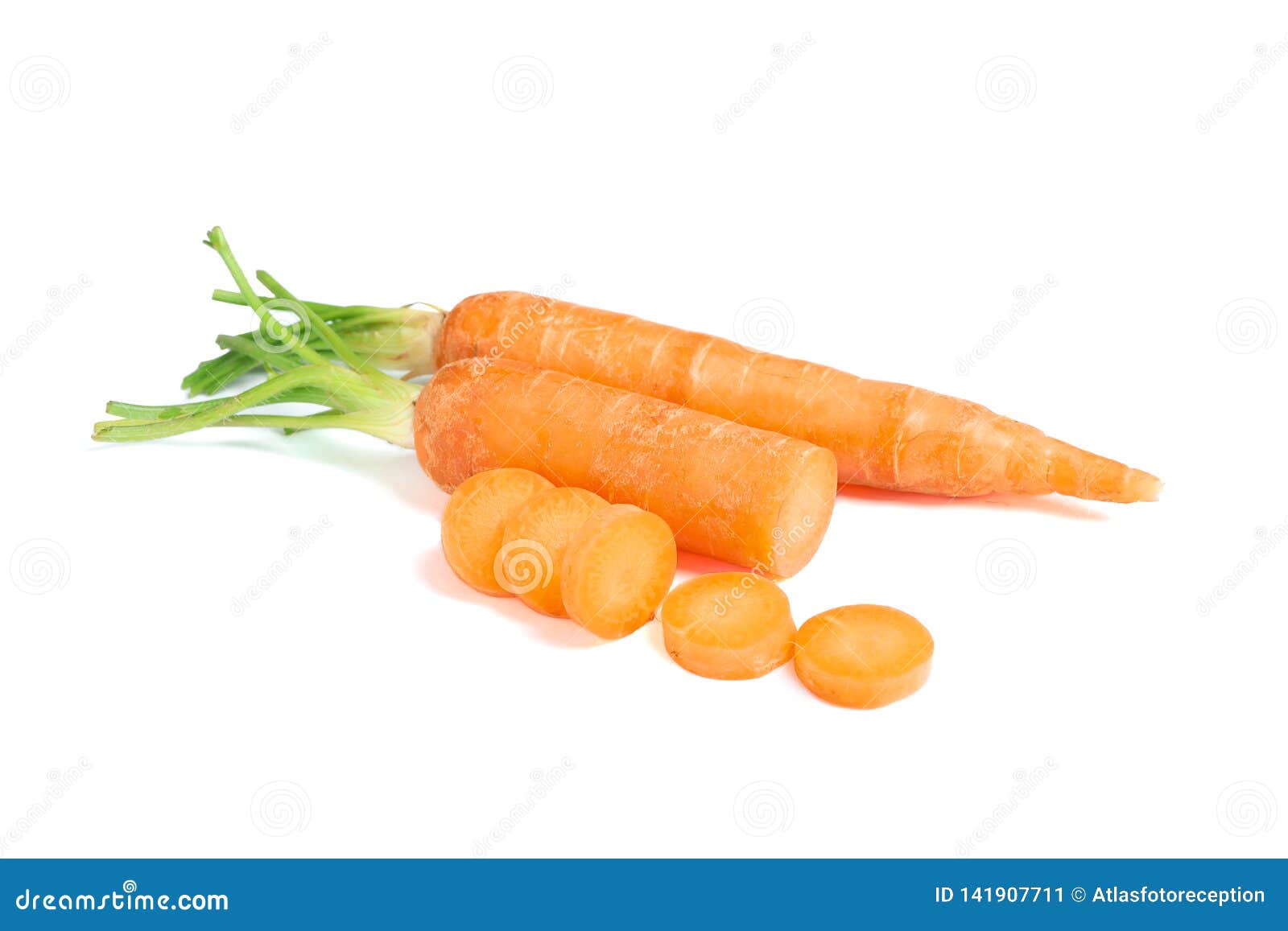 Ripe Fresh Carrots Isolated Stock Image - Image of piece, salad: 141907711