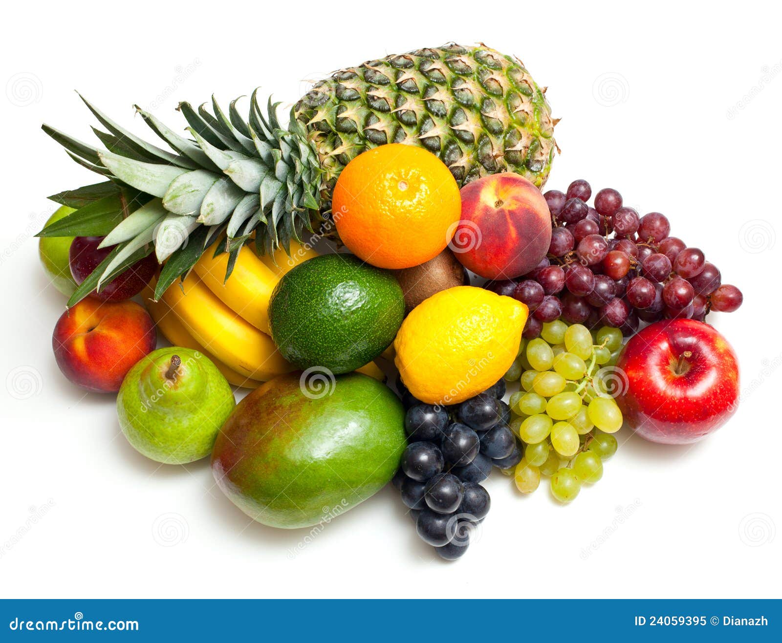 Ripe fresh fruit stock image. Image of isolated, grape - 24059395