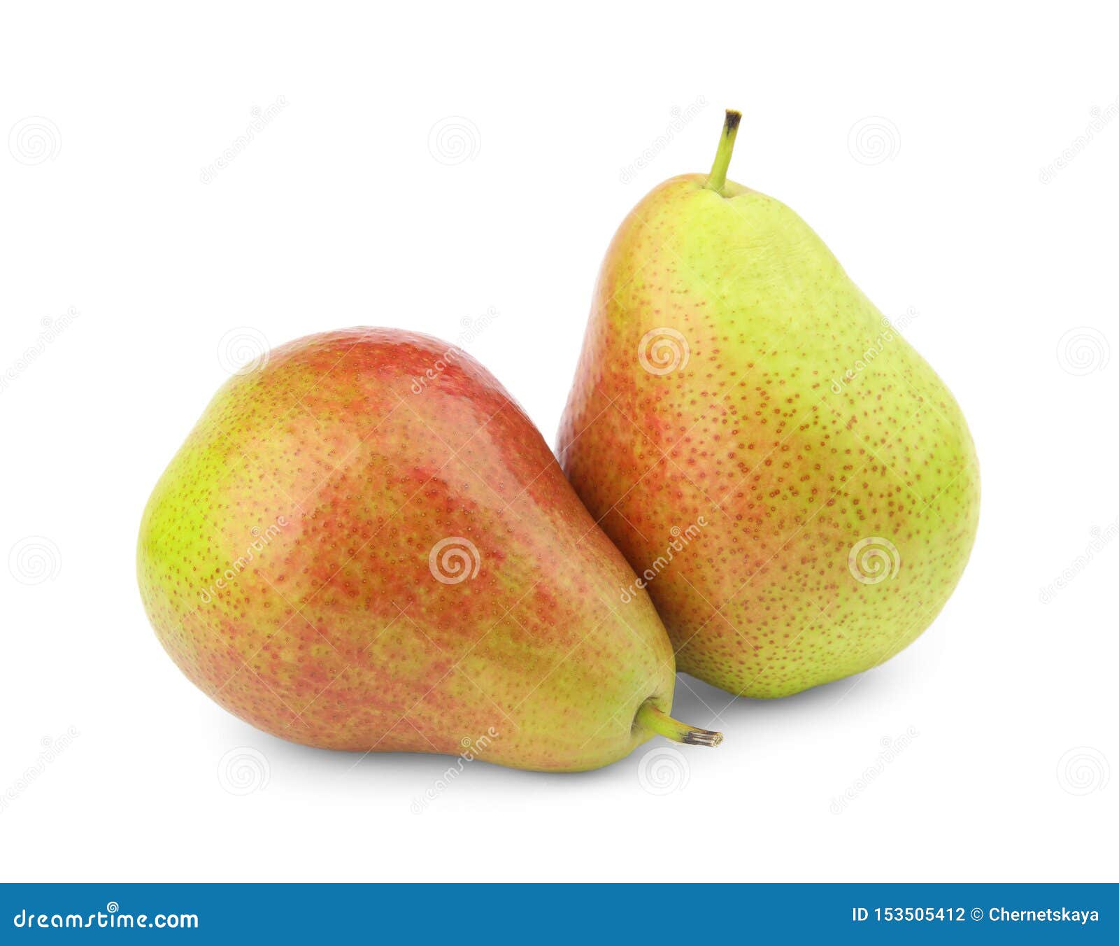 Ripe Fresh Juicy Pears on White Stock Photo - Image of isolated, fruit ...