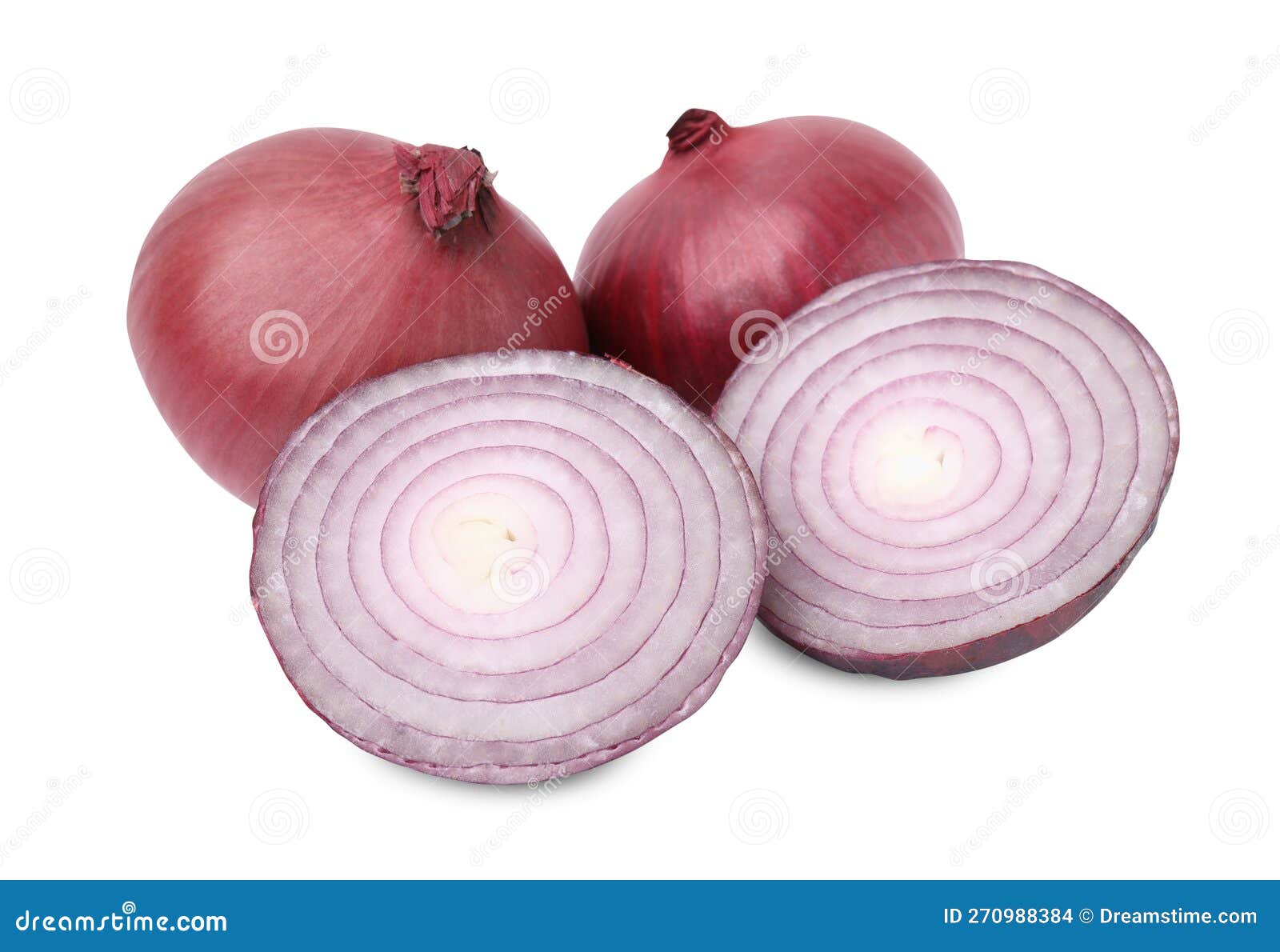 Ripe Fresh Red Onions Isolated on White Stock Photo - Image of natural ...