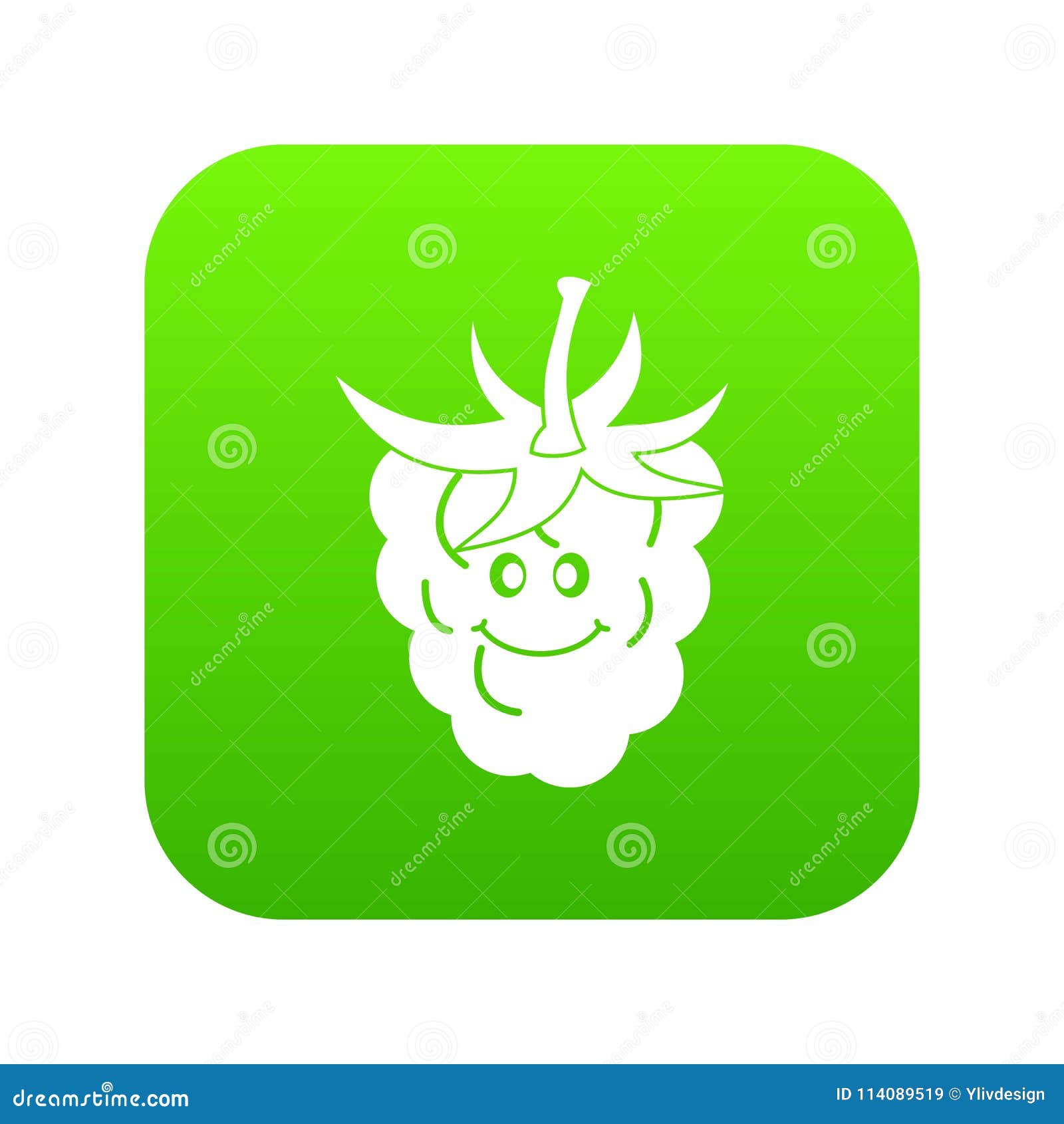 Ripe Fresh Smiling Raspberry Icon Digital Green Stock Vector ... Ripe Fresh Smiling Raspberry Icon Digital Green Stock Vector ...