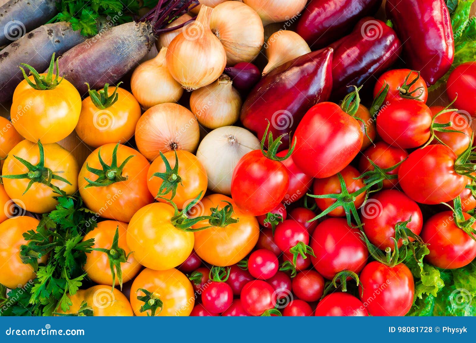 Ripe Fresh Vegetables Close-up. Horizontal Photo. Stock Photo - Image ...
