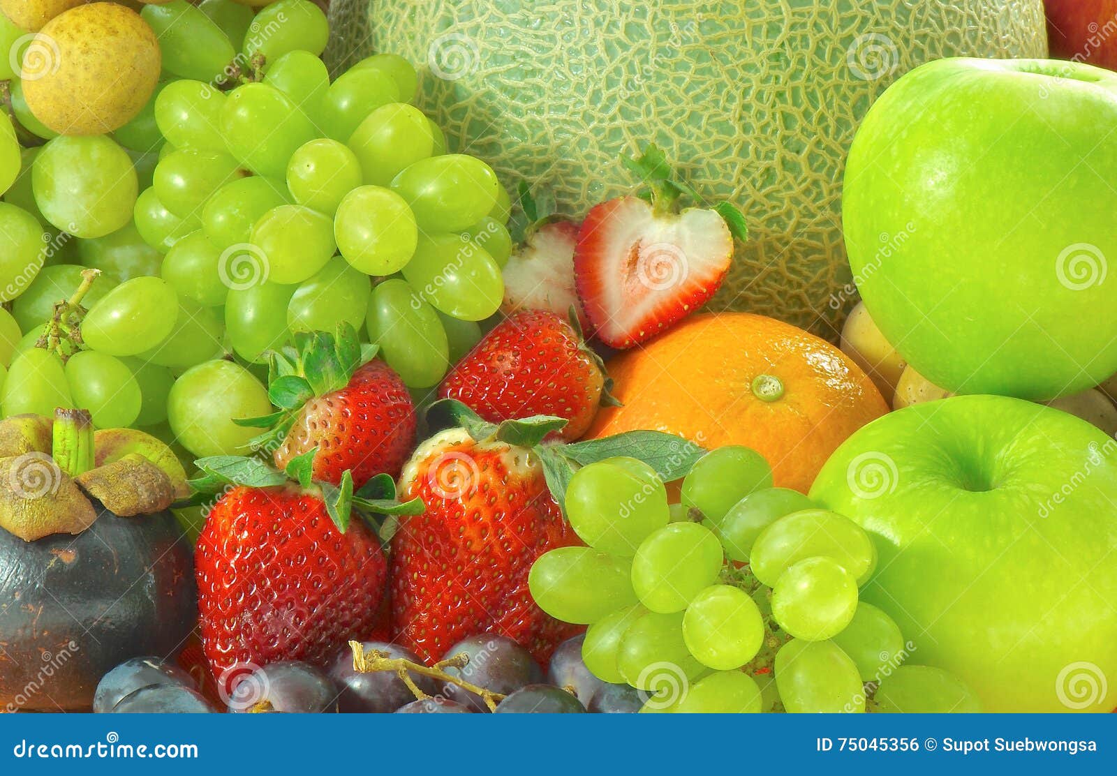 Ripe Fruits and Vegetables for Healthy Stock Photo - Image of freshness ...