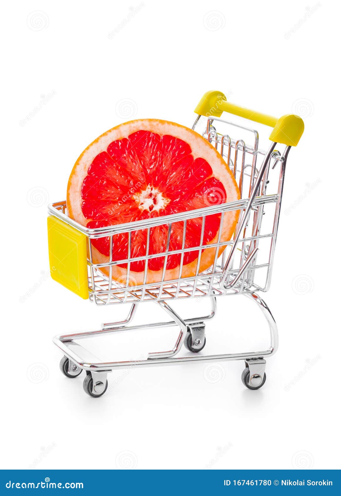 Ripe Grapefruit in Shopping Cart Stock Photo - Image of consumer ...