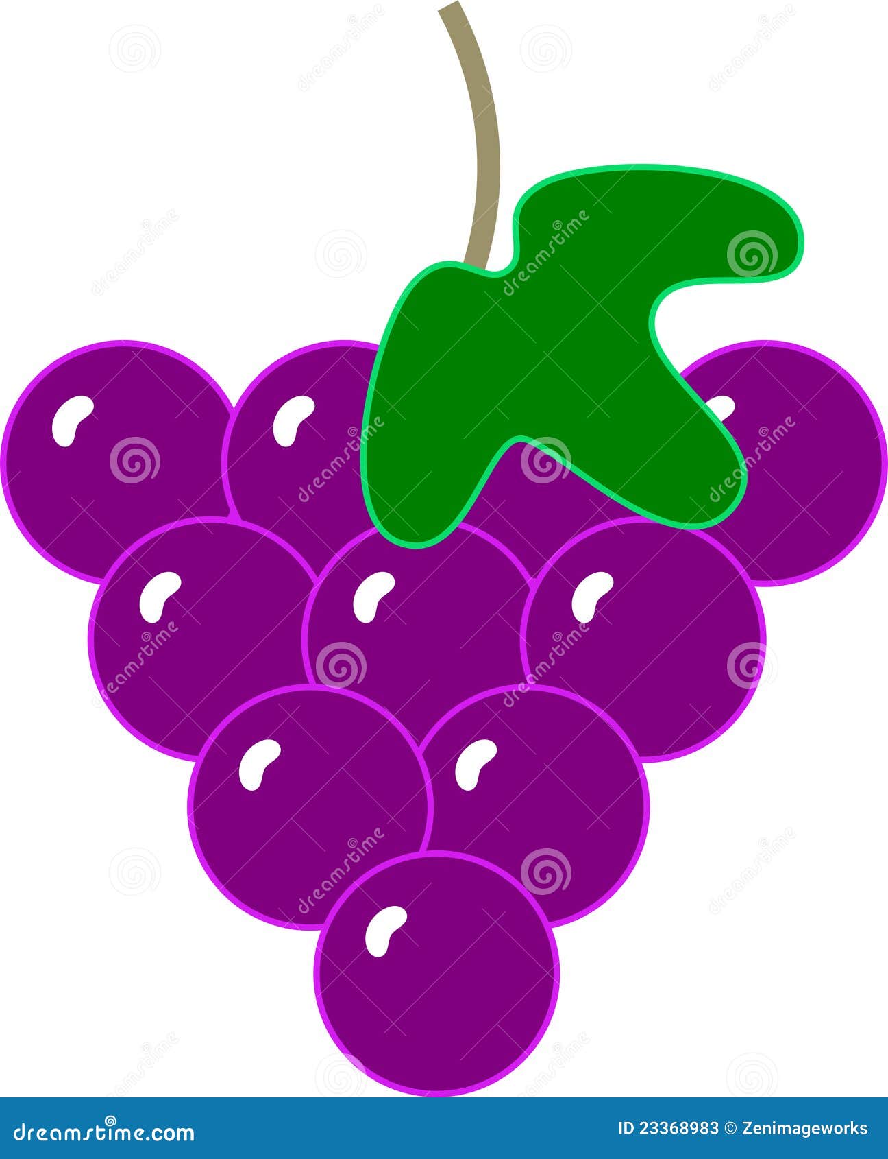 Ripe Grapes stock illustration. Illustration of healthy - 23368983