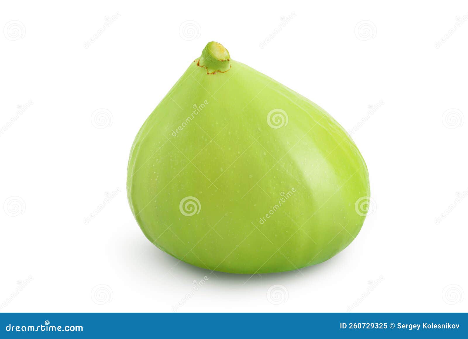 Ripe Green Fig Fruit Isolated on White Background with Full Depth of ...