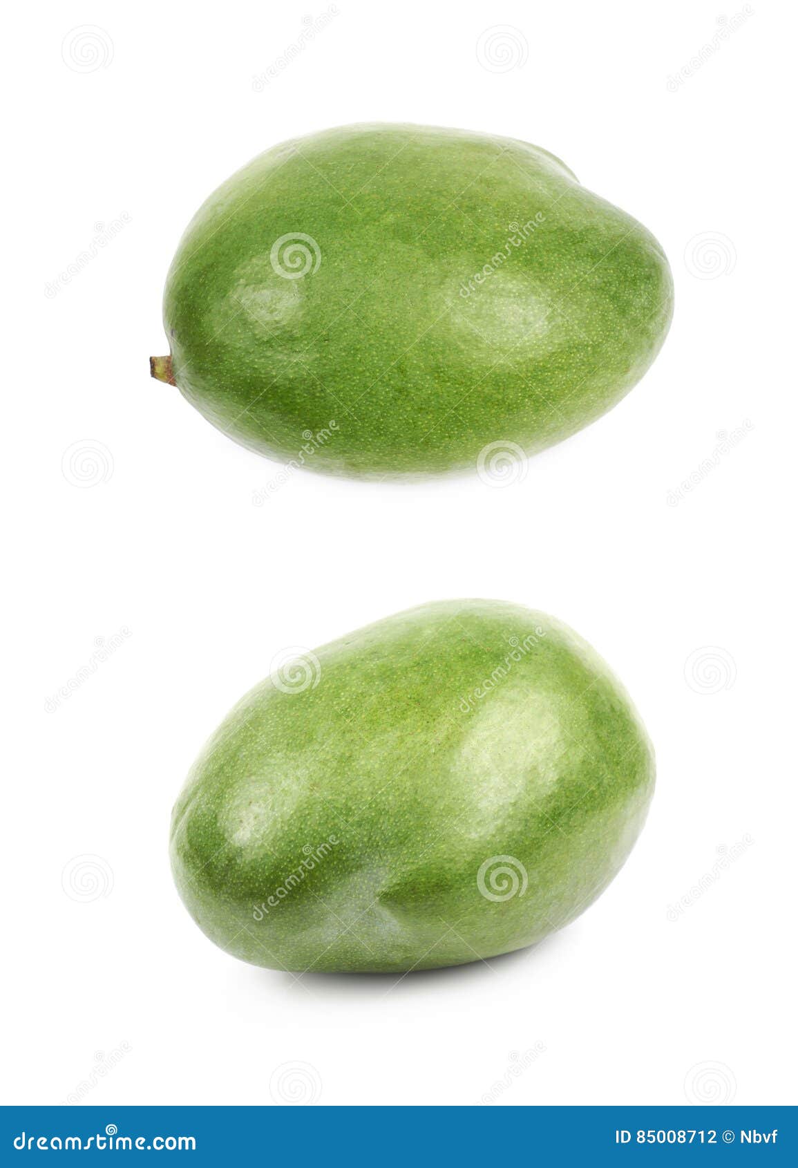 Ripe Green Mango Fruit Isolated Stock Photo - Image of color, fresh ...