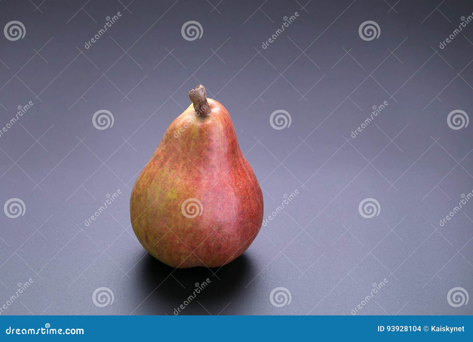 Ripe Green and Red Pears on a Black Background Stock Photo - Image of ...